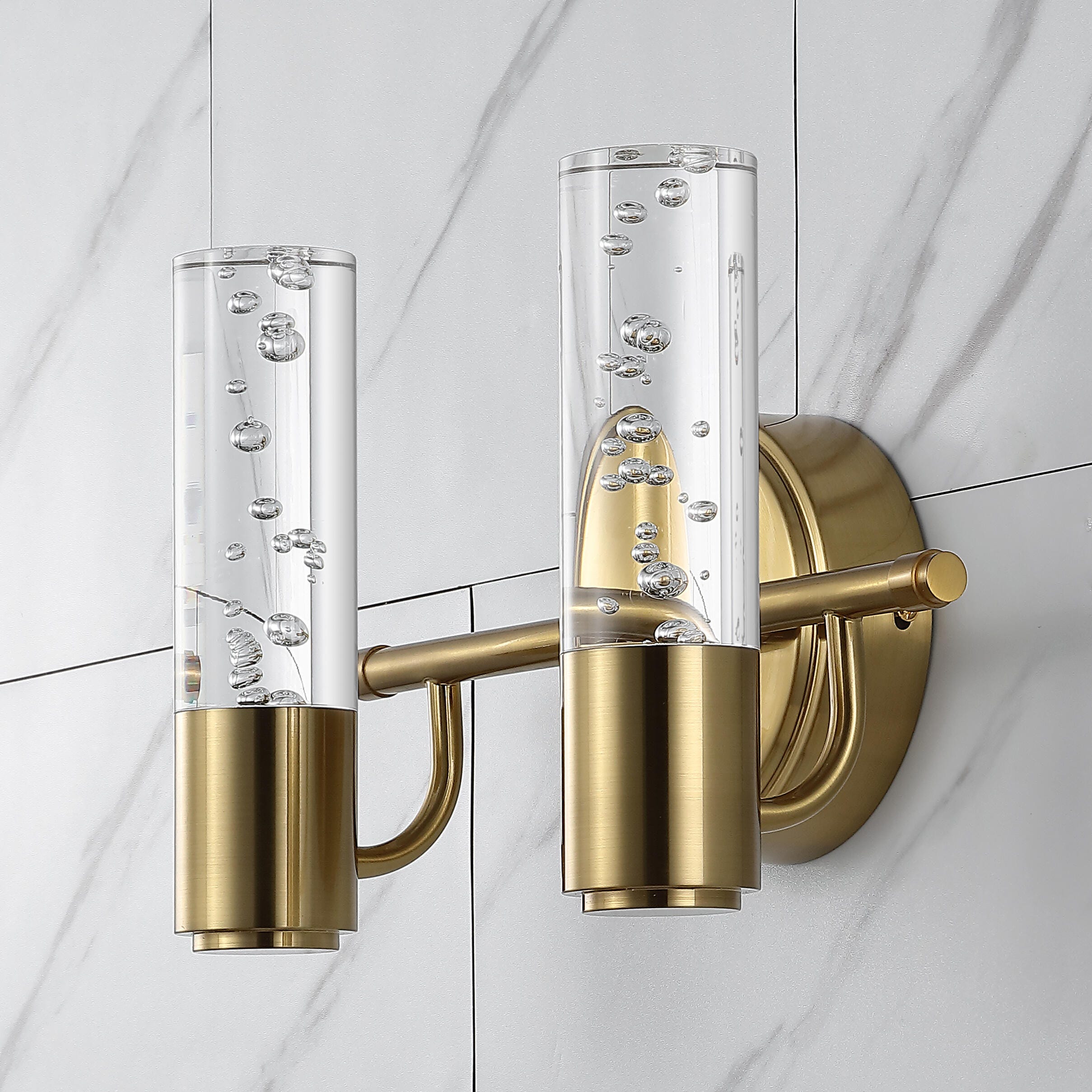Click here for Jonathan Y 2-Light Cylinder Sconce  Brass/Gold prices