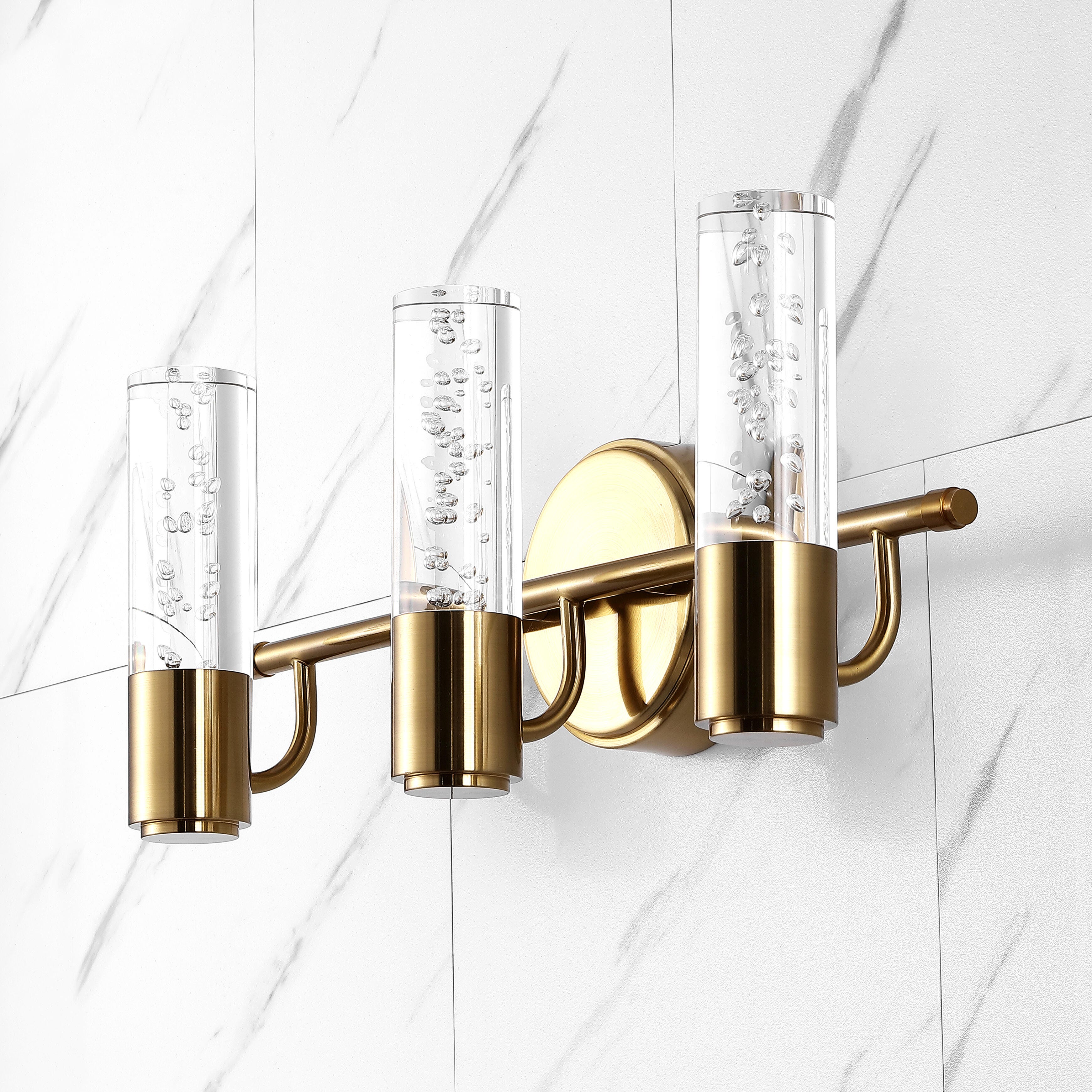 Click here for Jonathan Y 3-Light LED Sconce  Brass/Gold prices