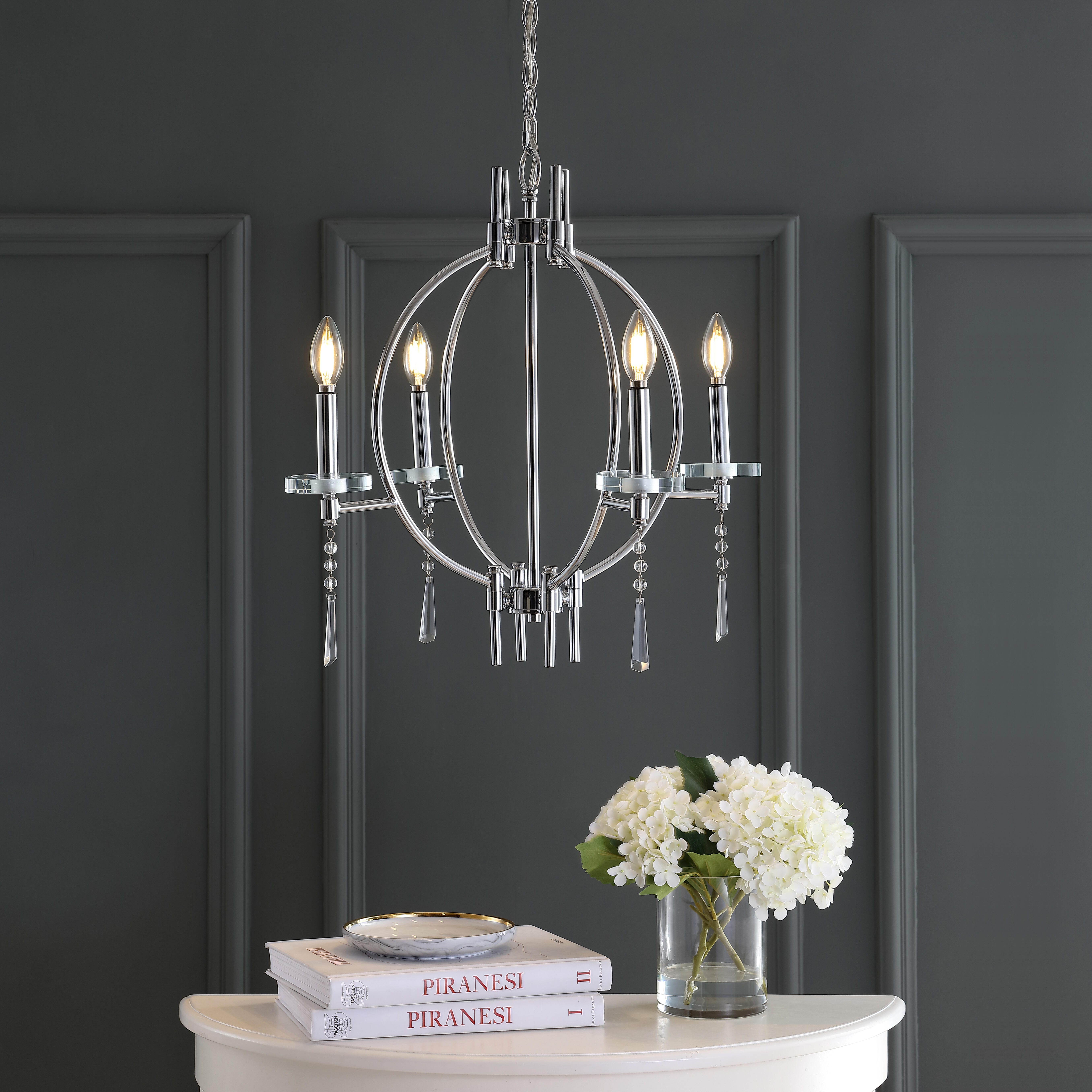 Click here for Jonathan Y 4-Light Chandelier  Chrome prices