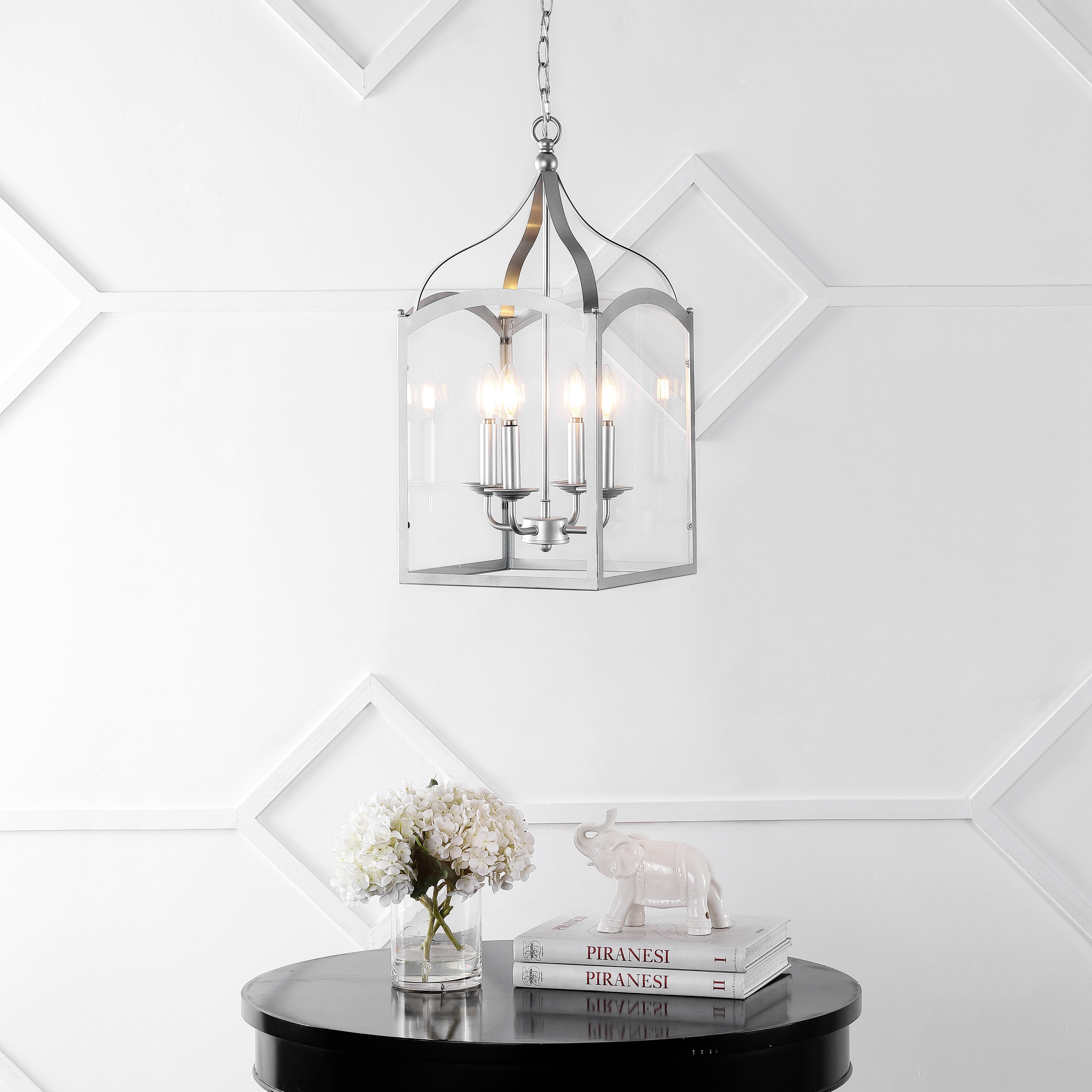 Click here for Jonathan Y 4-bulb Pendant Light  Silver prices