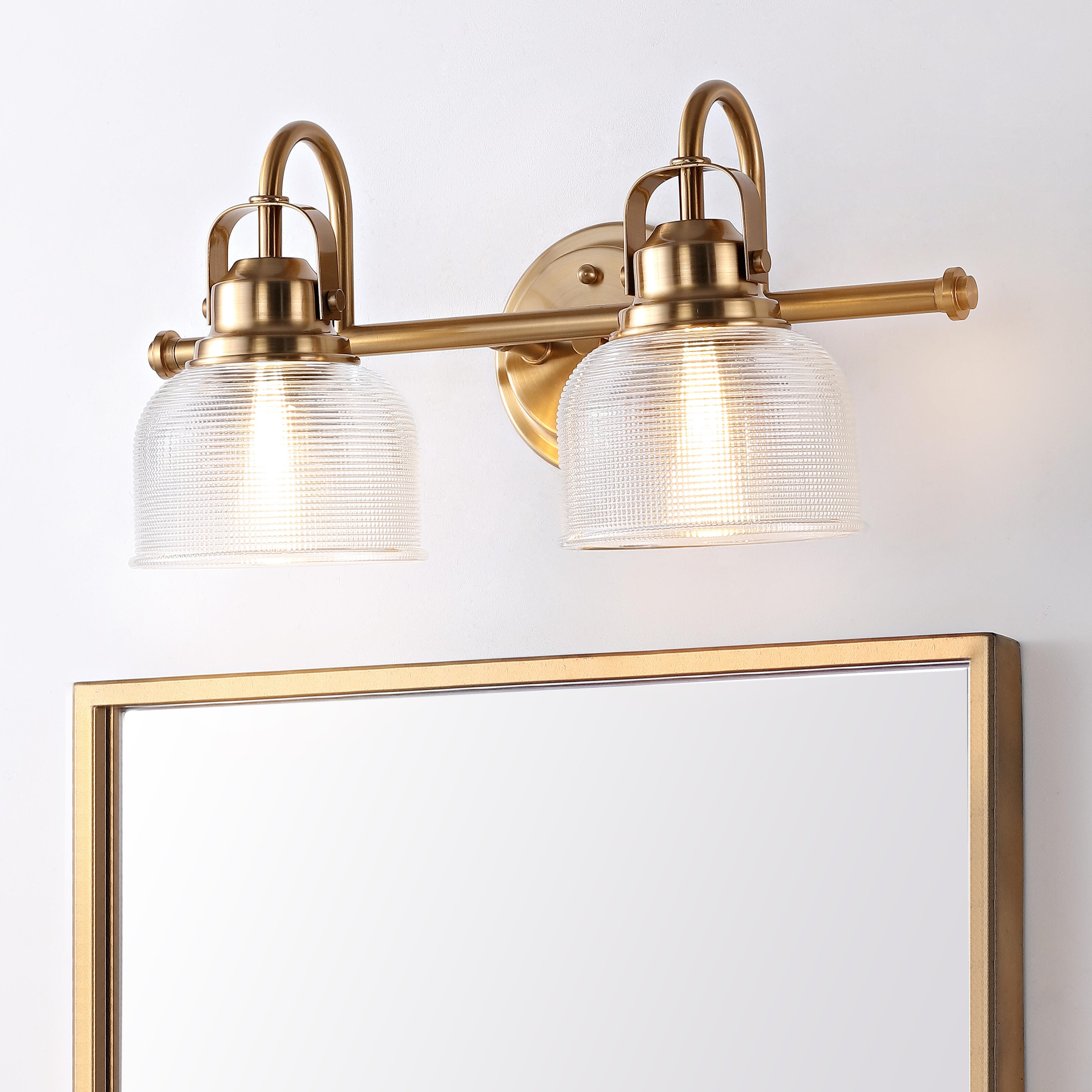 Click here for Jonathan Y 2-Light Round Sconce  Brass/Gold prices