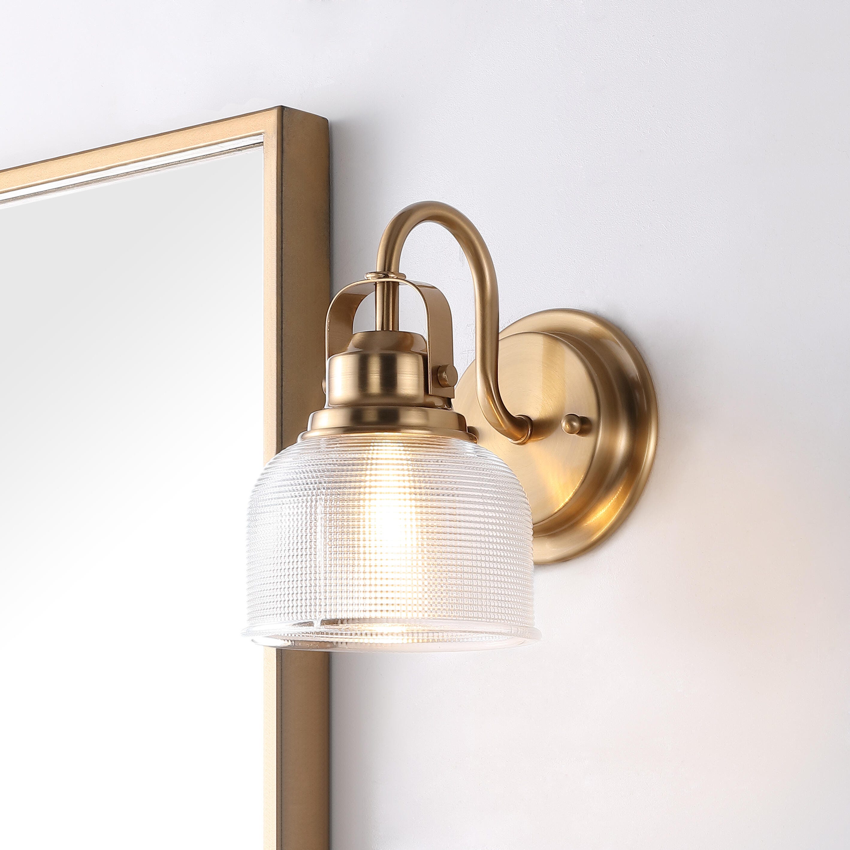 Click here for Jonathan Y 1-Light Round Sconce  Brass/Gold prices