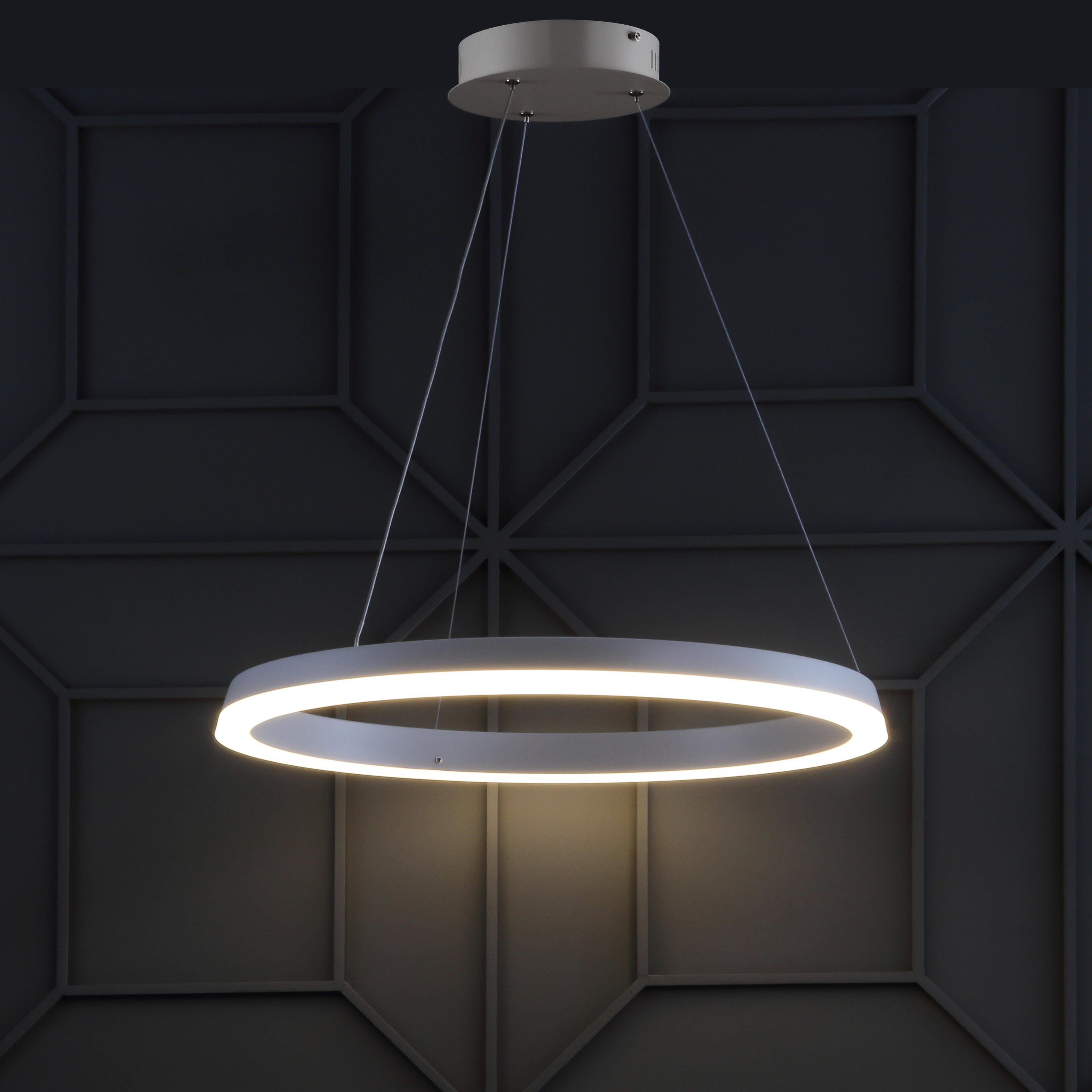 Click here for Jonathan Y Hoop Pendant Light  Matte White prices