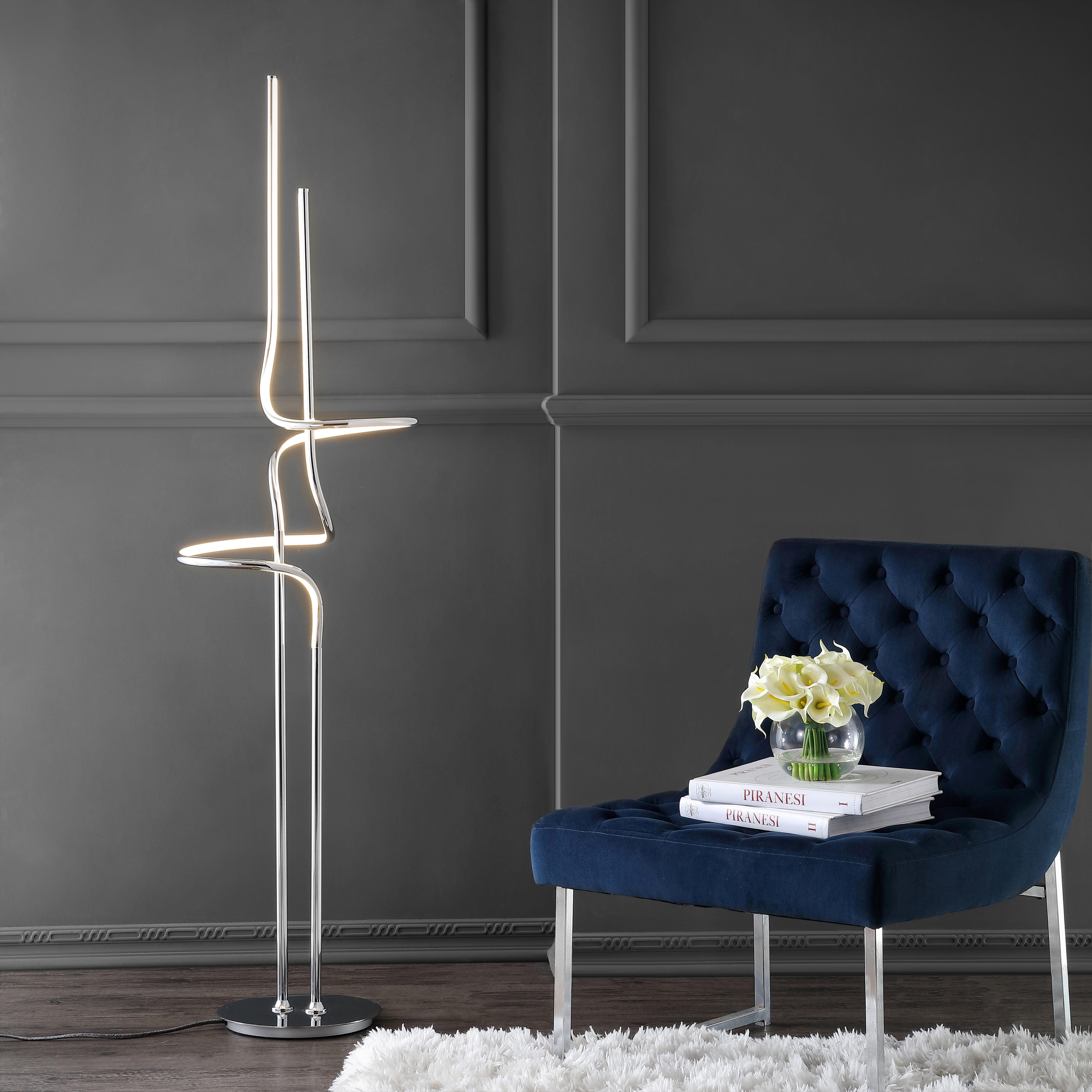 Click here for Jonathan Y Floor Lamp  Chrome prices