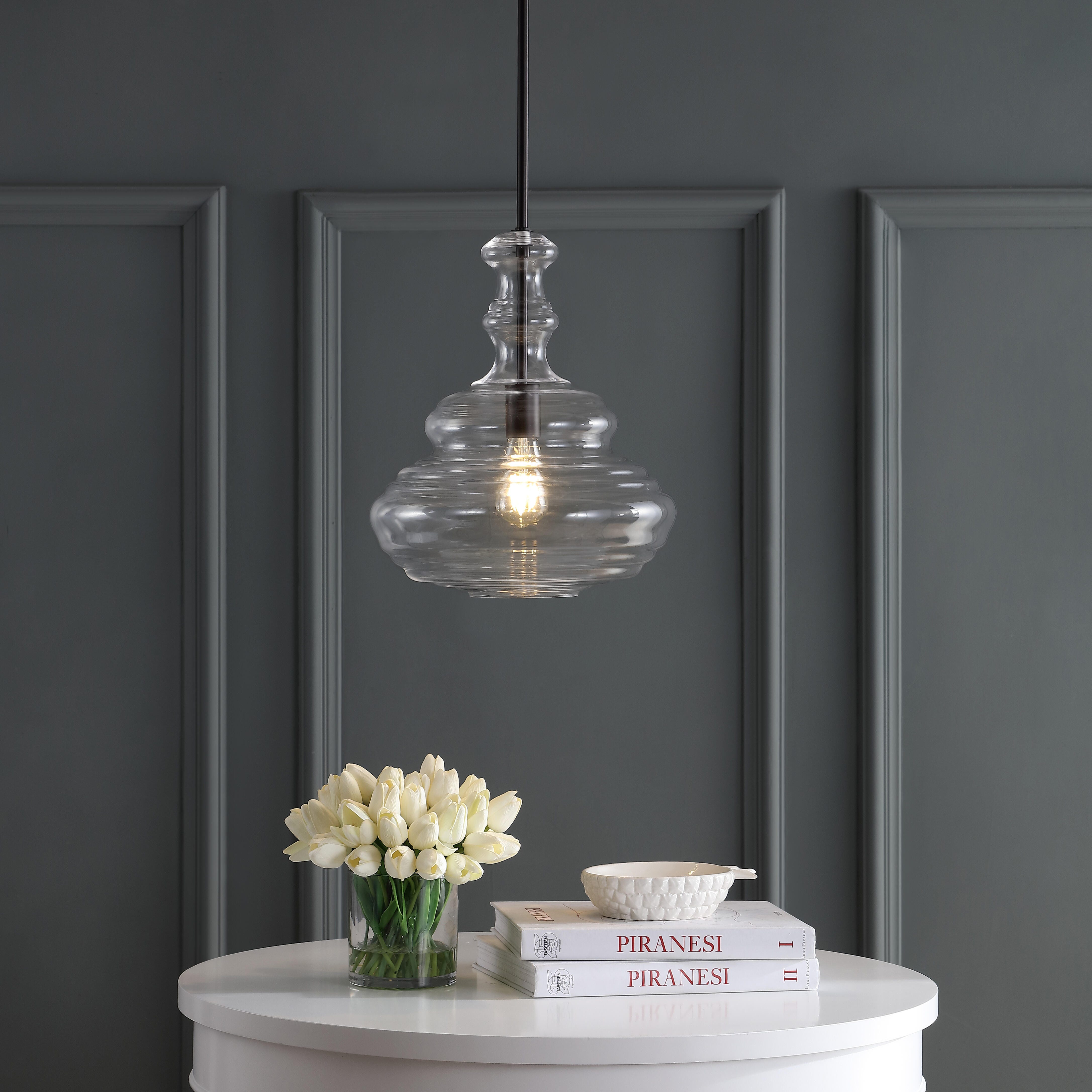 Click here for Jonathan Y Bettina Pendant Light  Oil Rubbed Bronz... prices