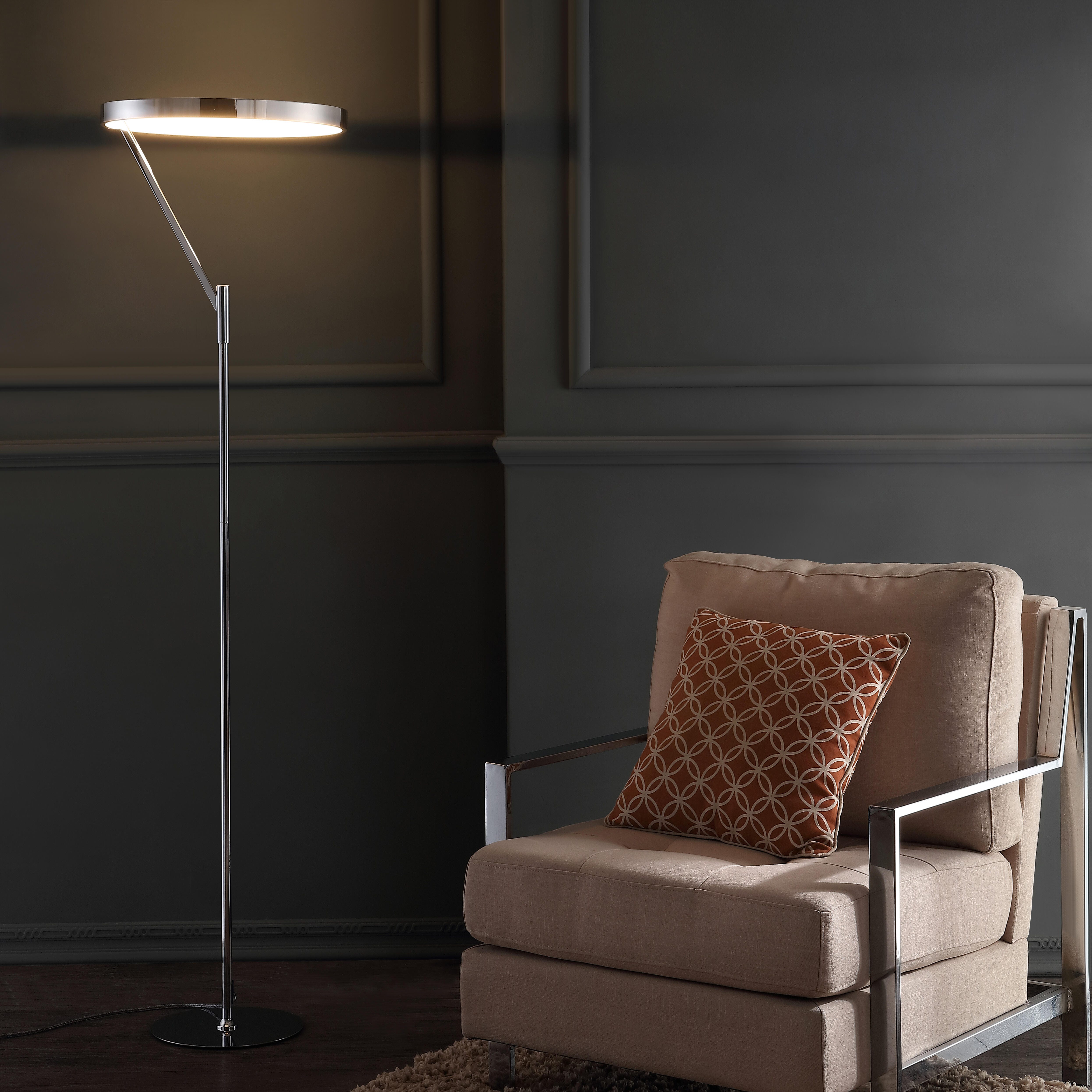 Click here for Jonathan Y Owen Floor Lamp  Chrome prices