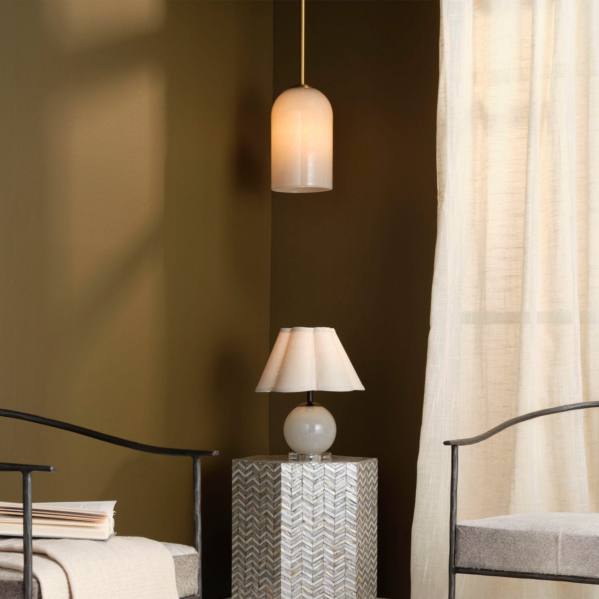 Click here for Relaxed Elegance Carrie Pendant Light  Taupe prices
