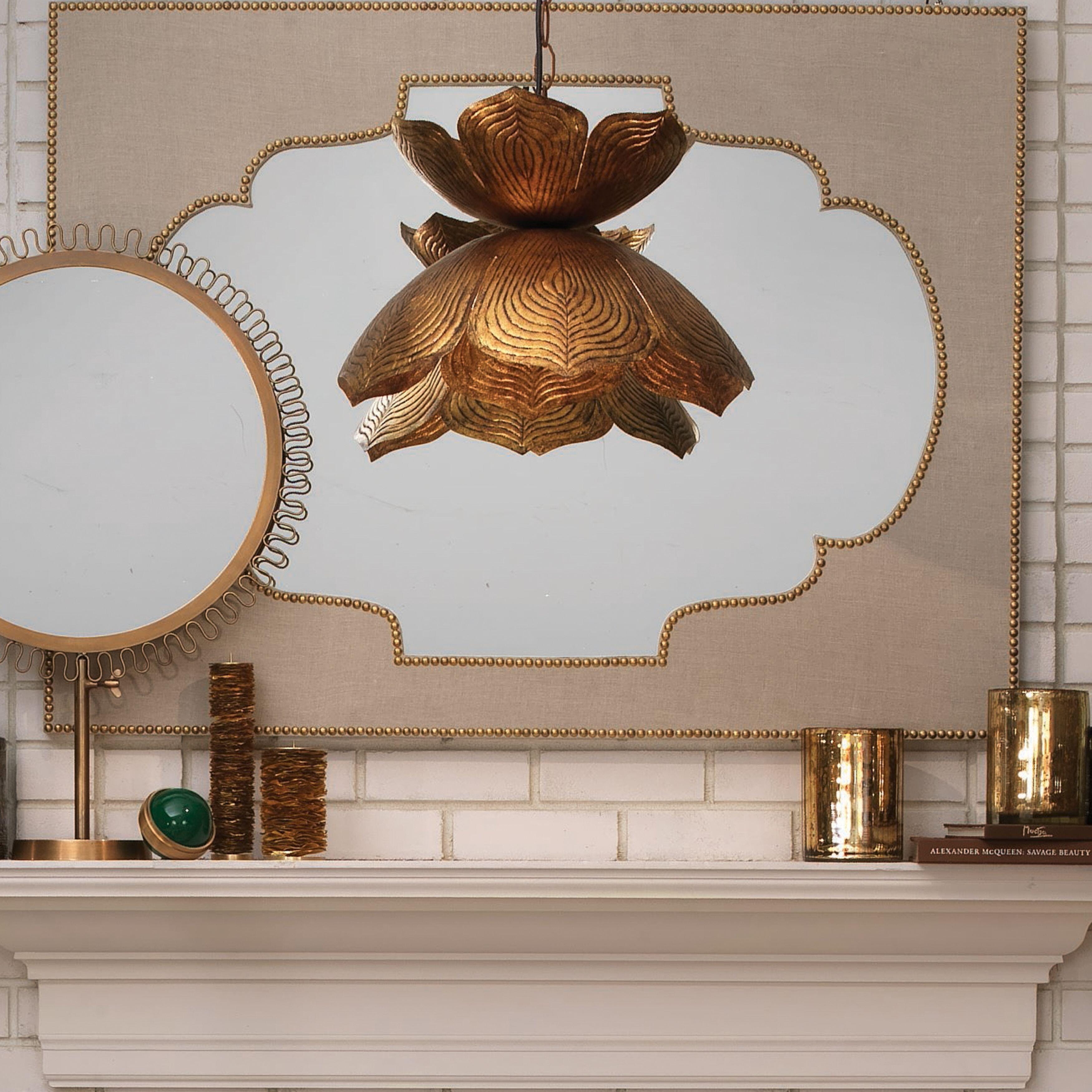 Click here for Relaxed Elegance Lily Pendant Light  Antique Gold prices