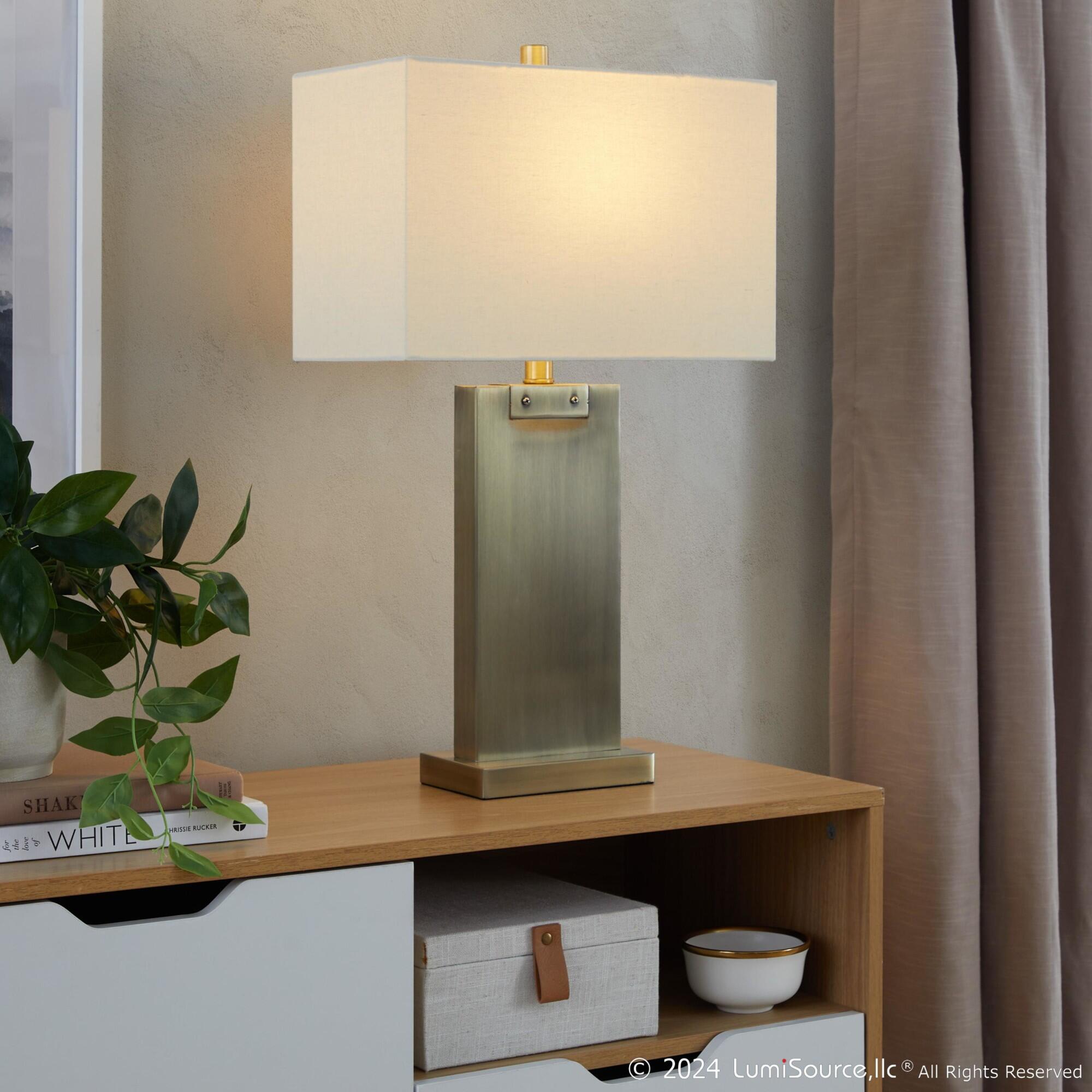 Click here for LumiSource Royce Table Lamp (Set of 2)  Antique Br... prices