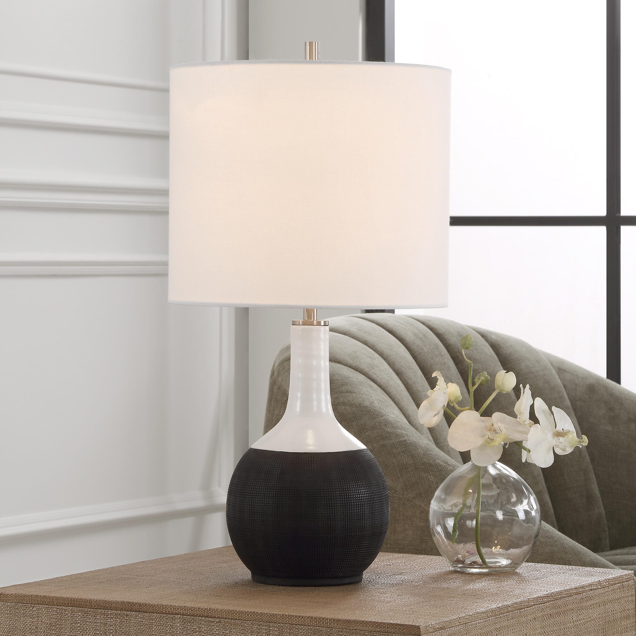 Click here for Exalted Living Accent Table Lamp  Black prices