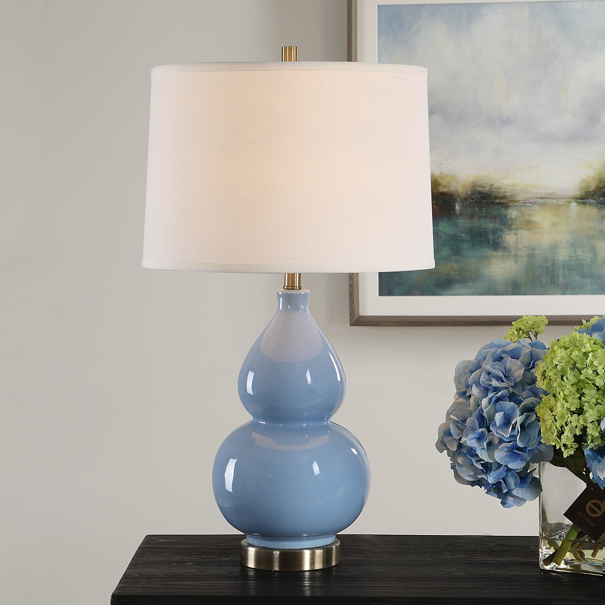 Click here for Exalted Living Illuminate Table Lamp  Light Blue prices