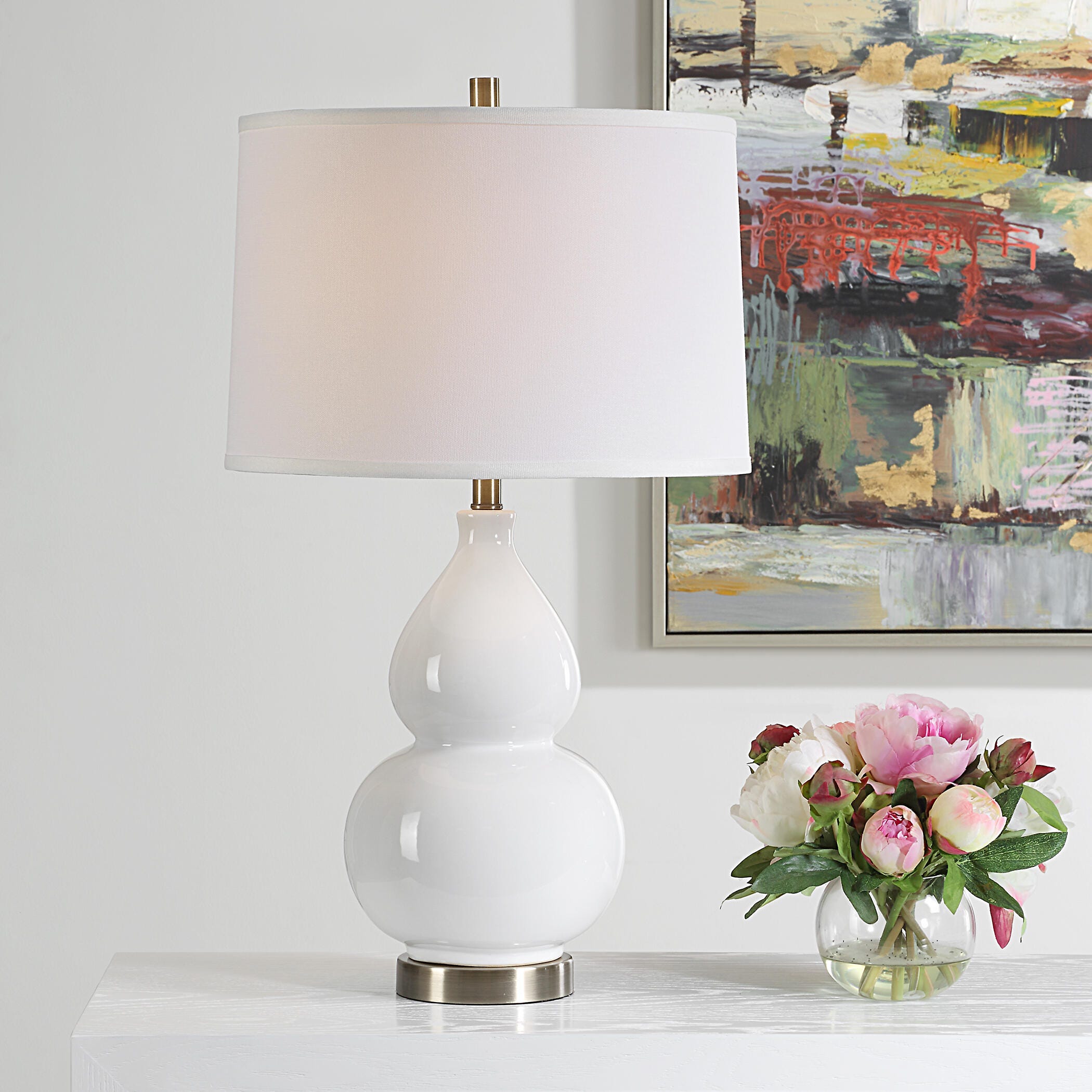 Click here for Exalted Living Illuminate Table Lamp  White prices