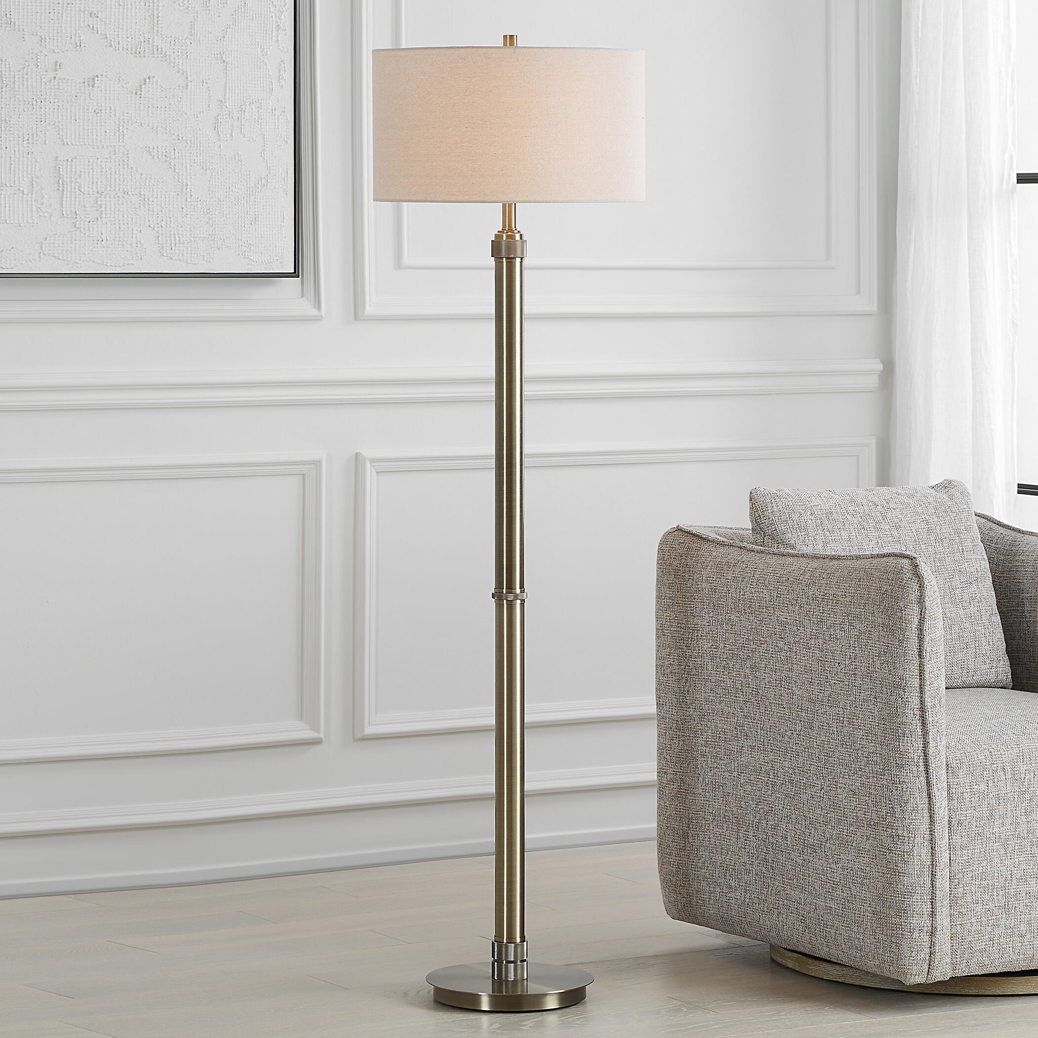 Click here for Exalted Living Sleek Floor Lamp  Gold prices