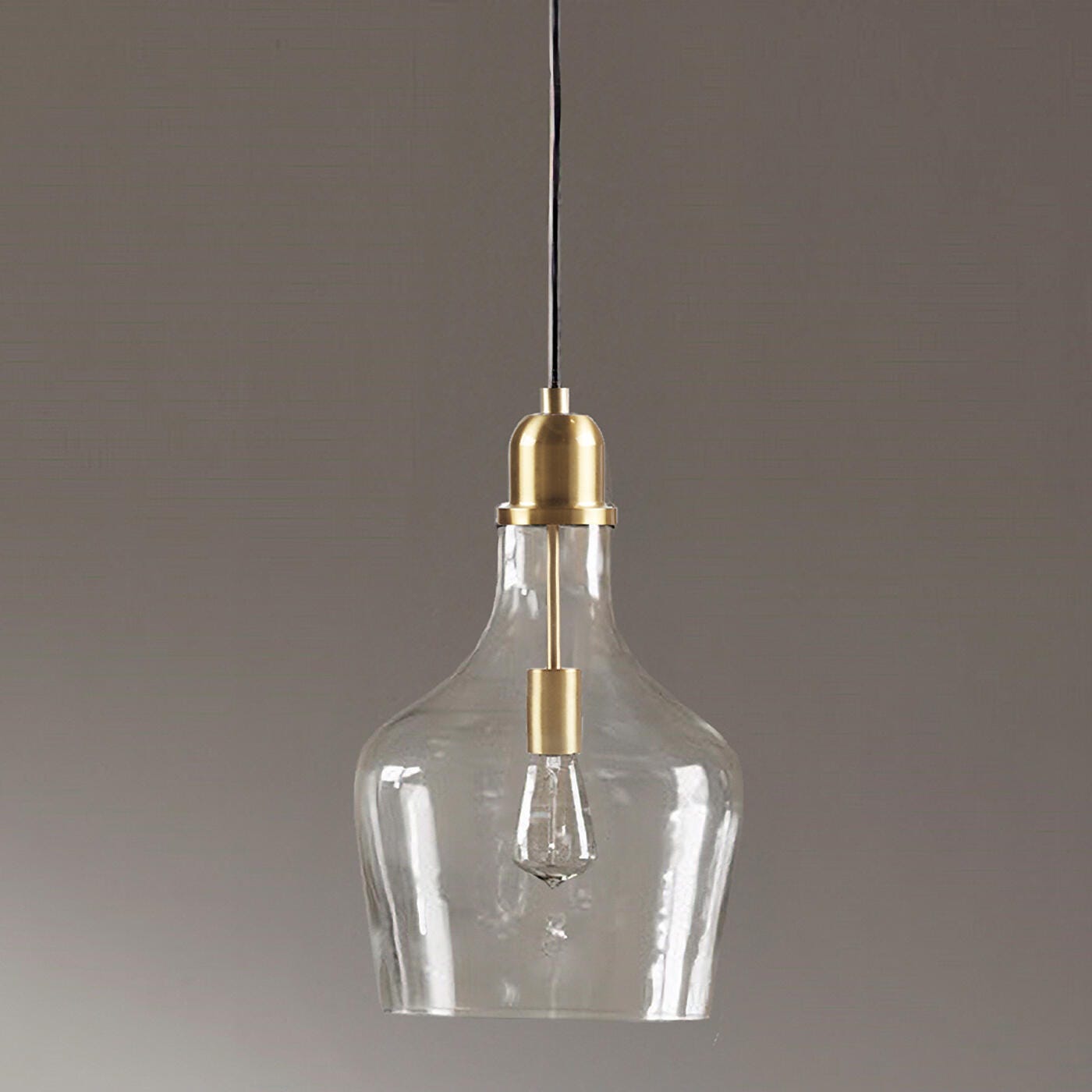 Click here for Ink+Ivy Auburn Bell Pendant Light  Gold/Clear prices