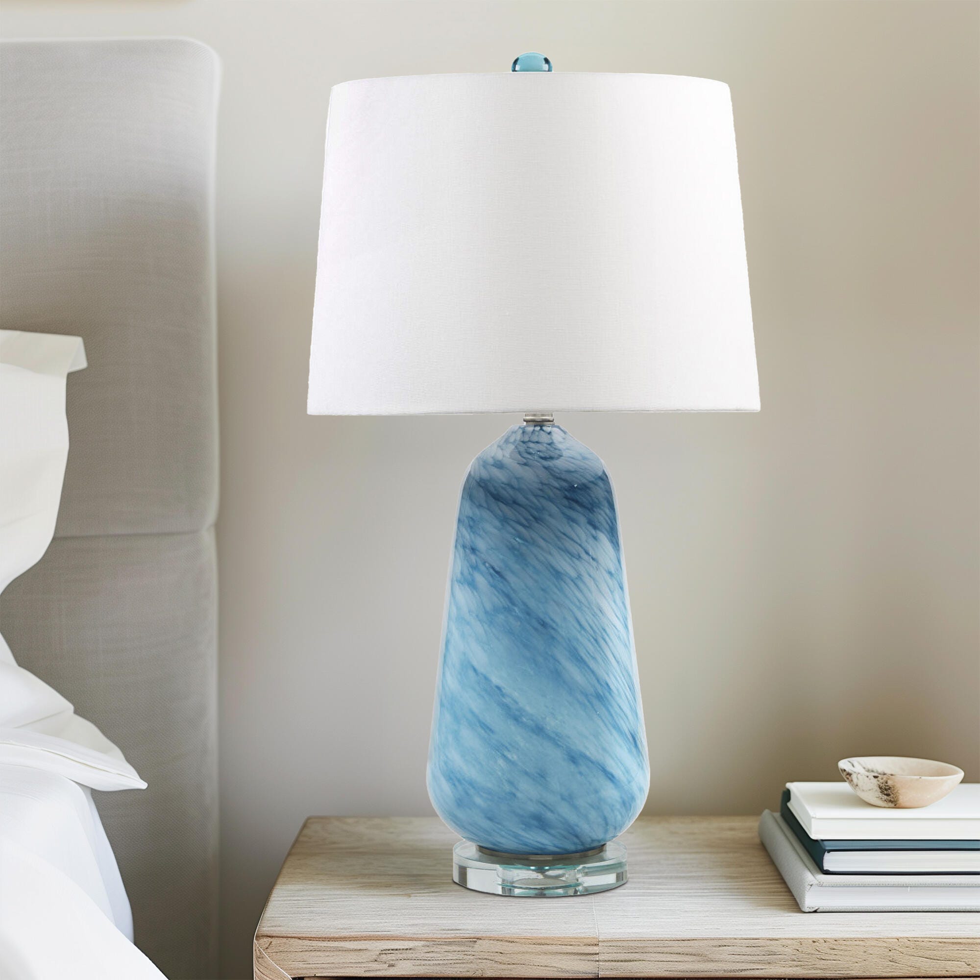 Click here for Ink+Ivy Aquaviva Table Lamp  Blue prices