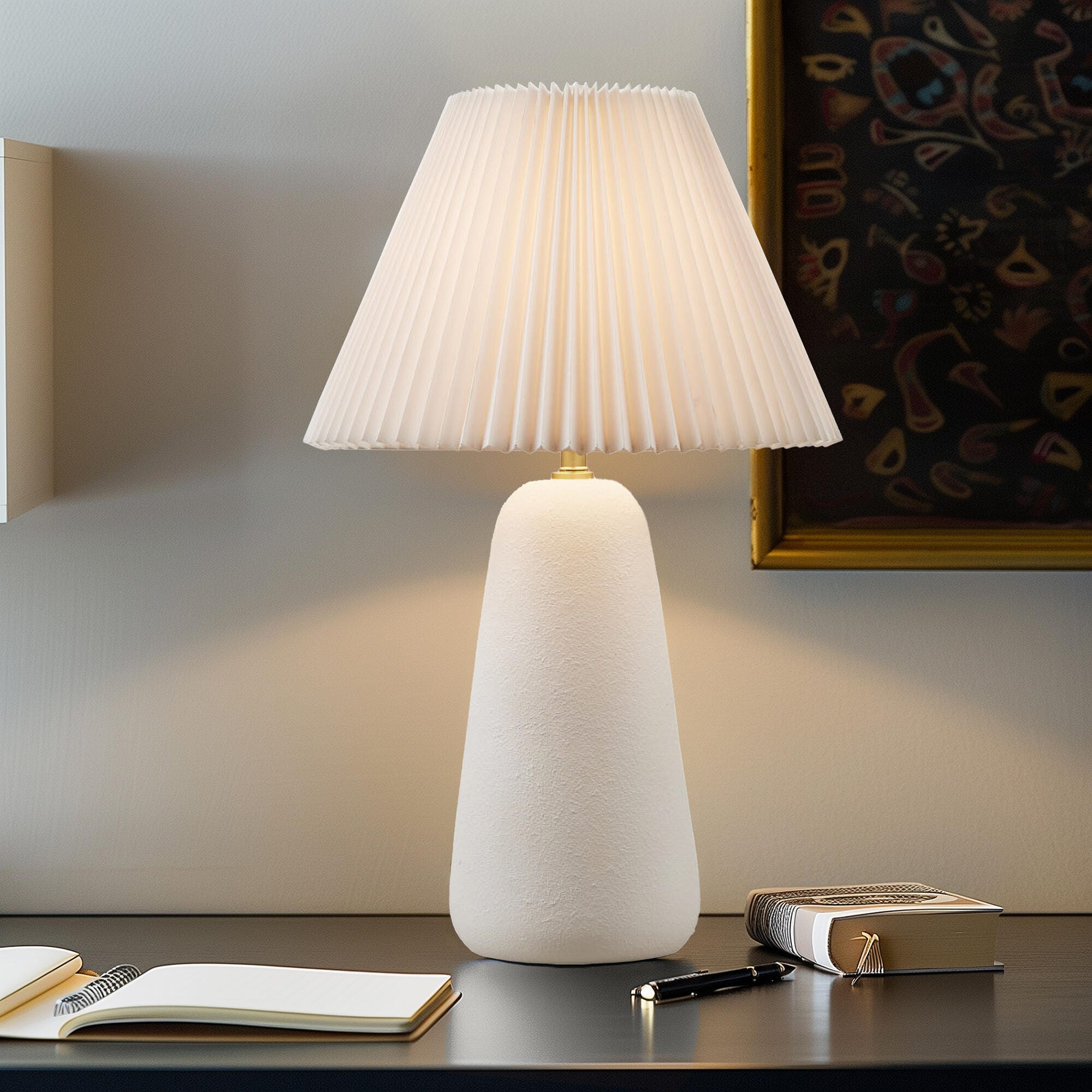 Click here for Ink+Ivy Veluna Table Lamp With Fluted  White prices