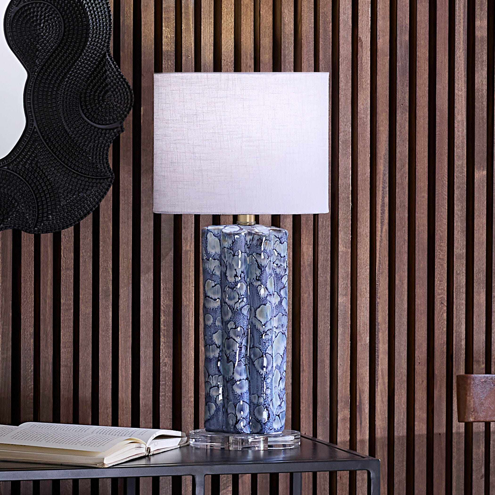 Click here for Relaxed Elegance Solid Table Lamp  Blue prices