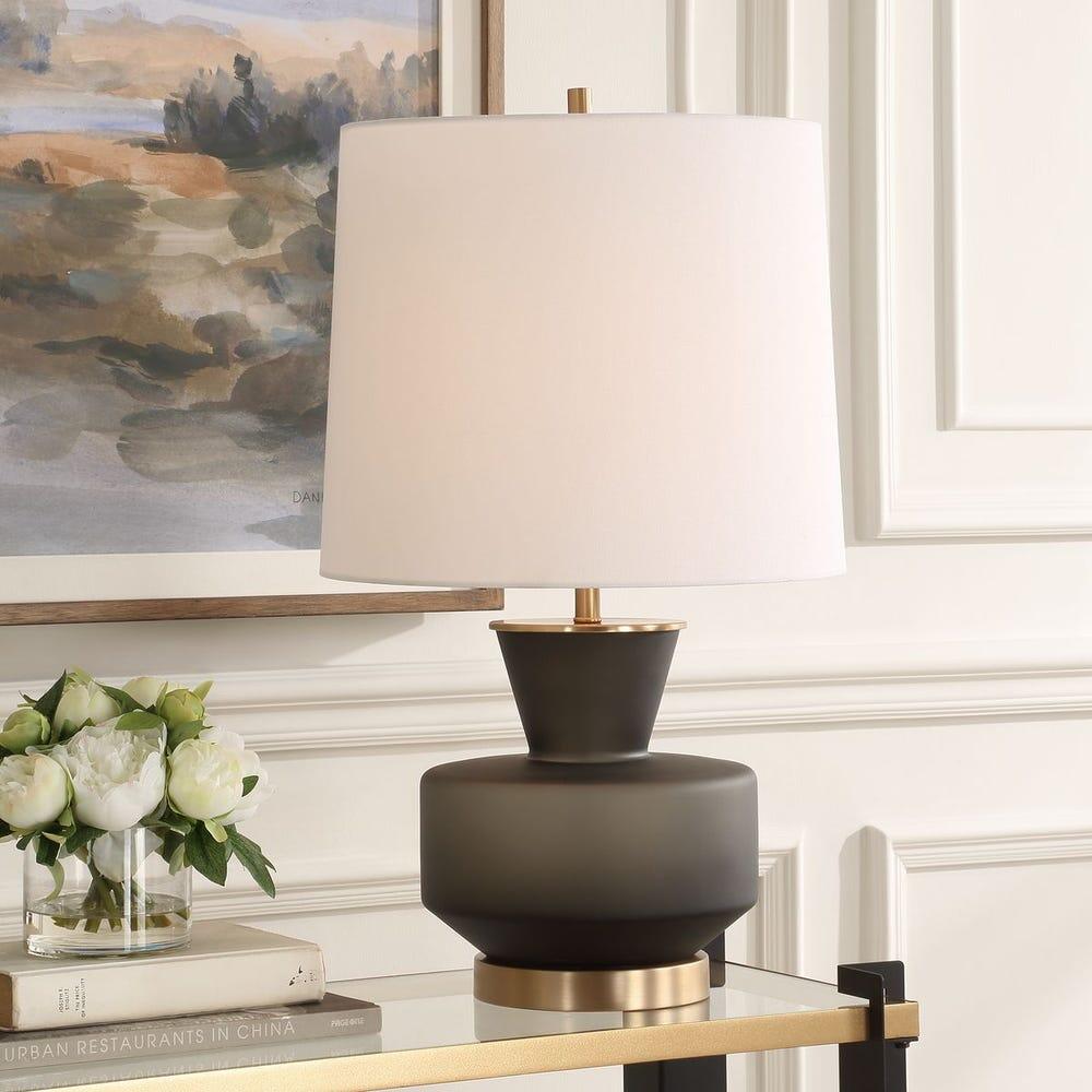 Click here for Uttermost Trentino Table Lamp  Frosted Black prices