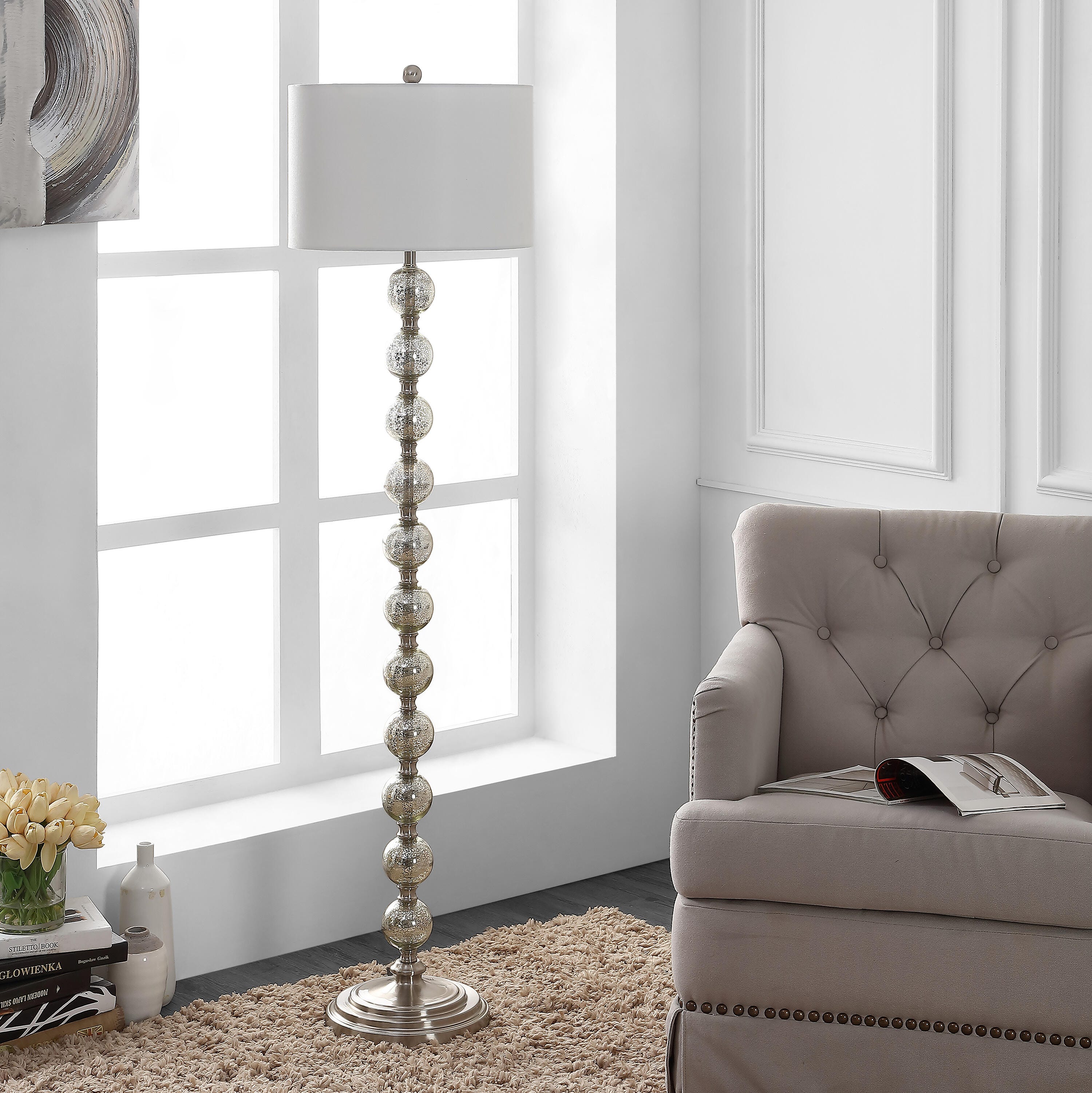 Click here for Safavieh Cace Floor Lamp  Nickel prices