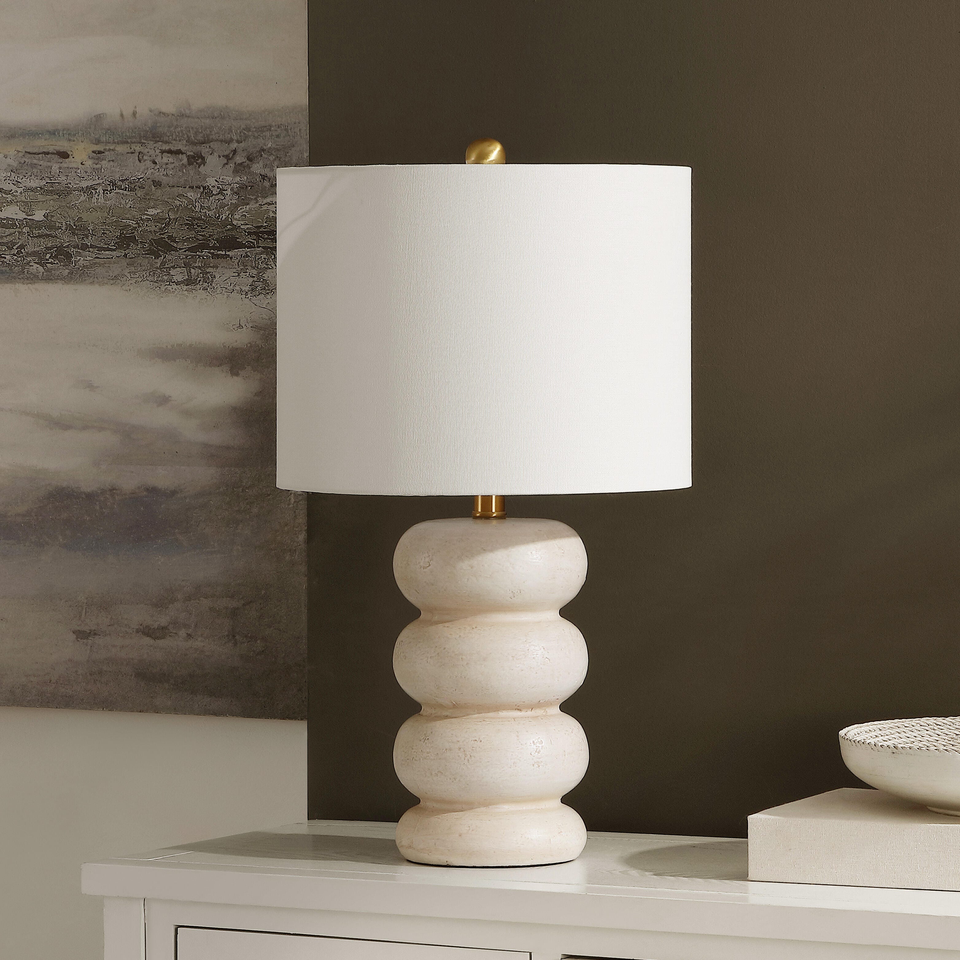 Click here for Safavieh Coco Table Lamp  Cream/Brass Gold prices