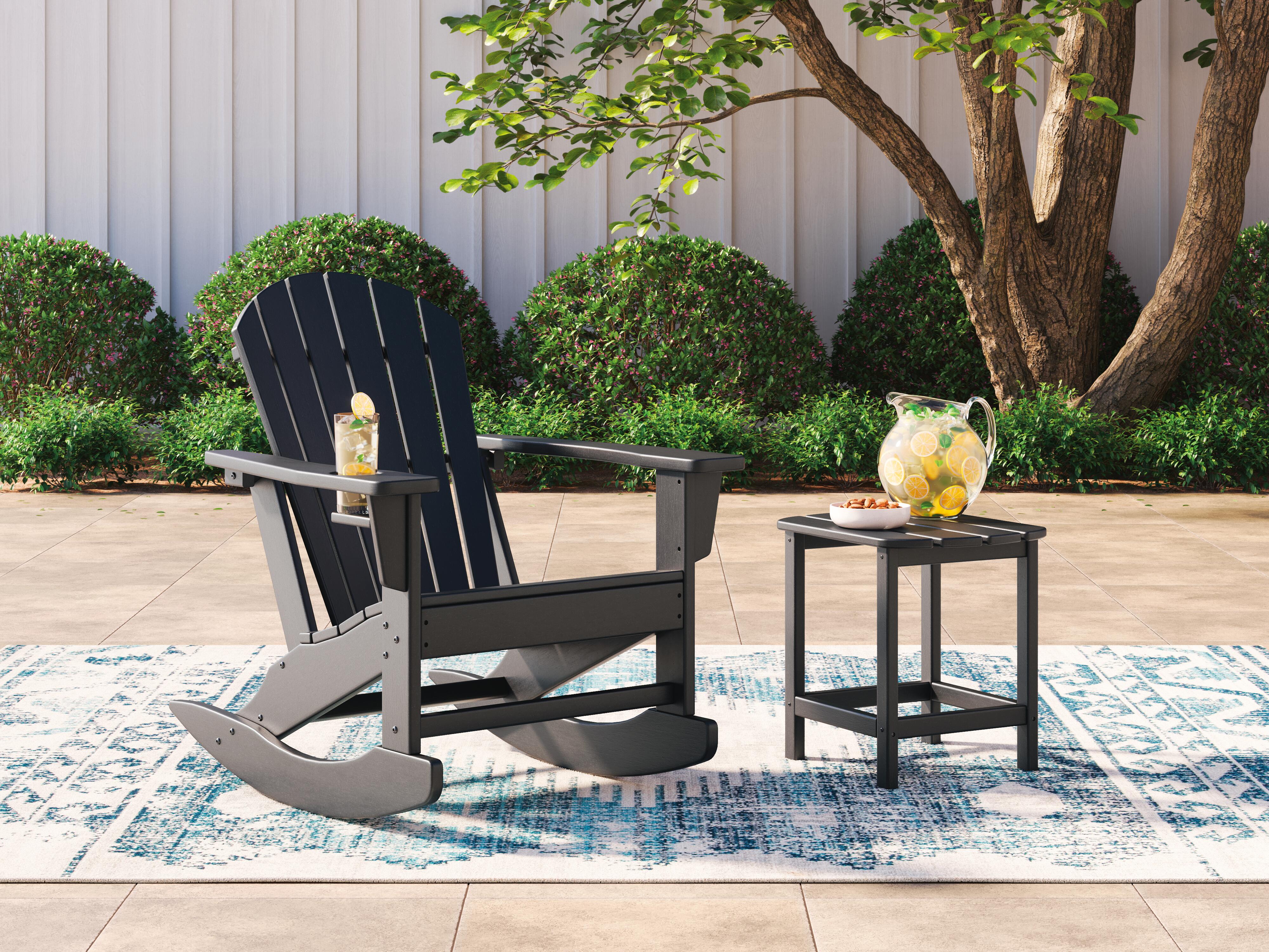 Click here for Sundown Treasure Outdoor Chair with End Table  Bla... prices