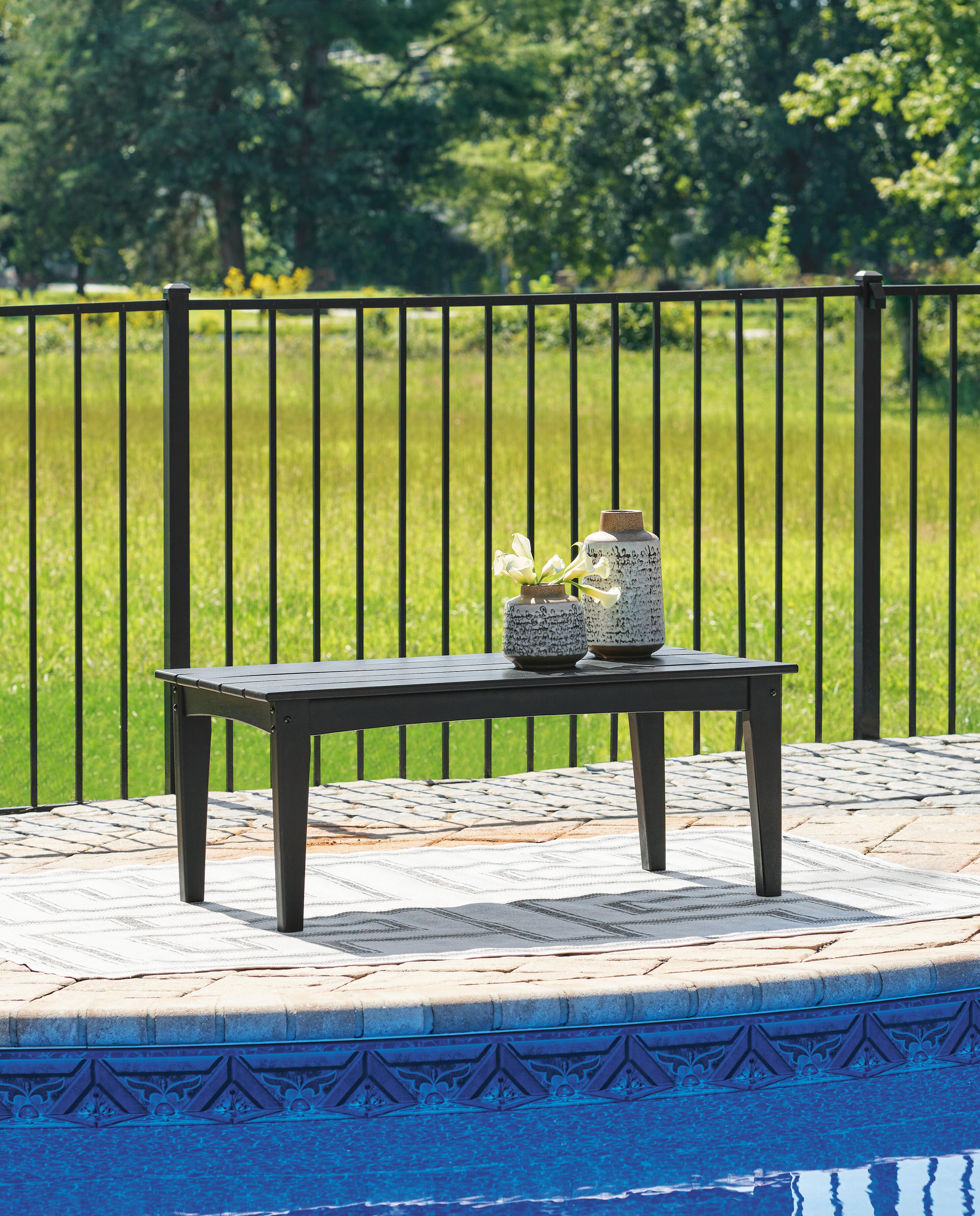 Click here for Hyland Wave Outdoor Coffee Table  Black prices
