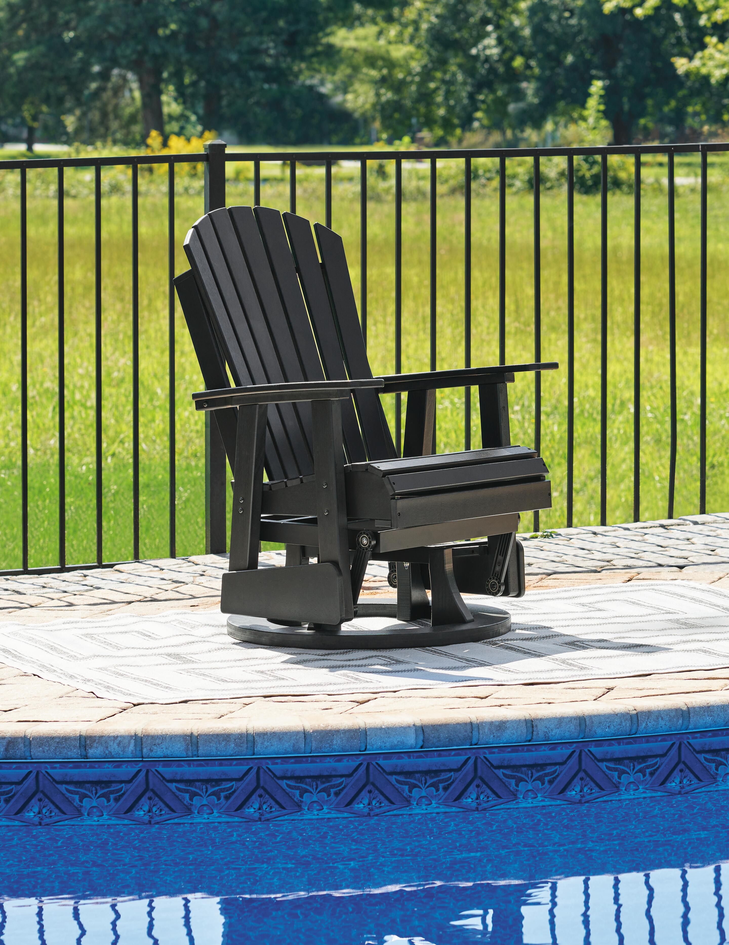 Click here for Hyland Wave Outdoor Swivel Glider Chair  Black prices