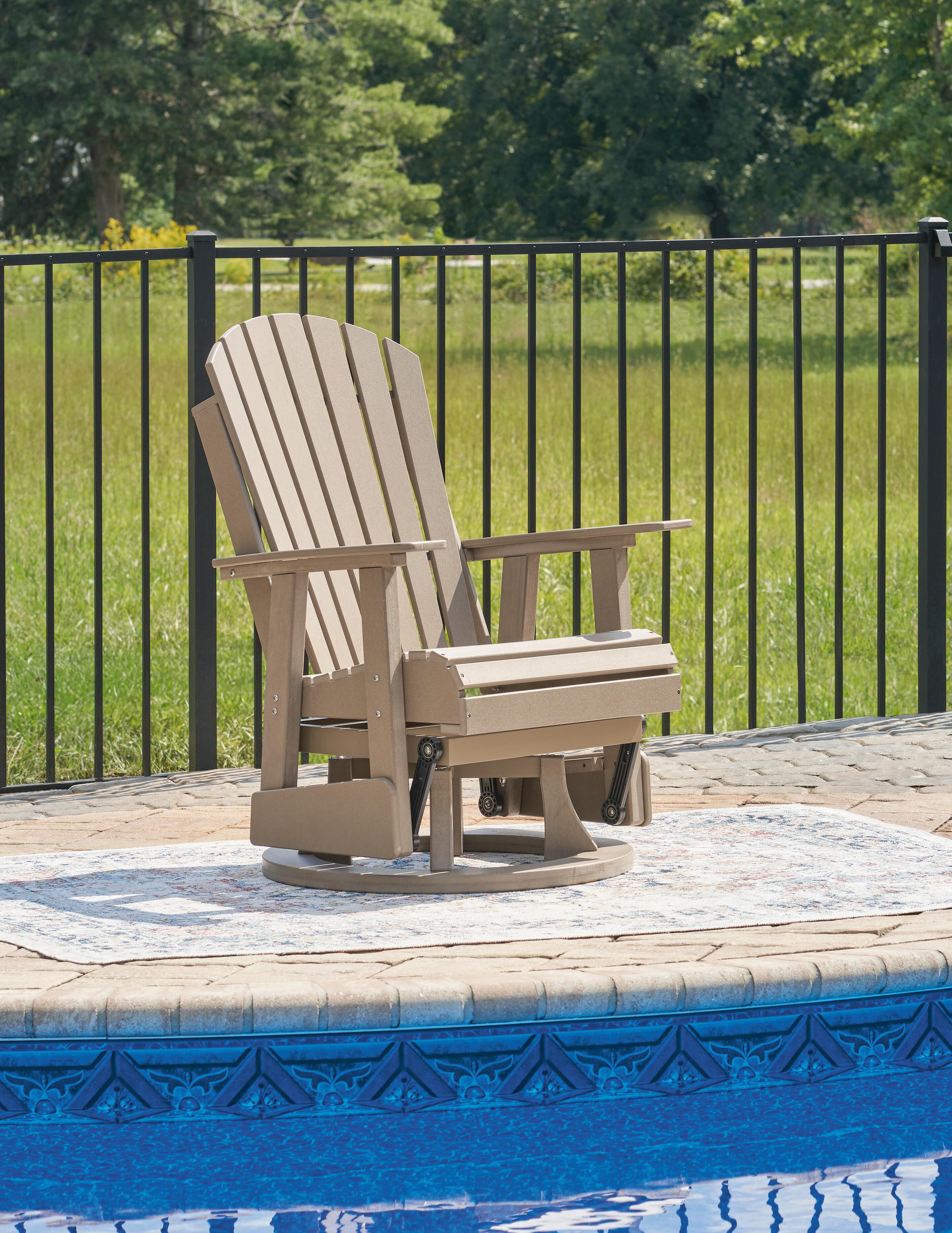 Click here for Hyland Wave Outdoor Swivel Glider Chair  Driftwood prices