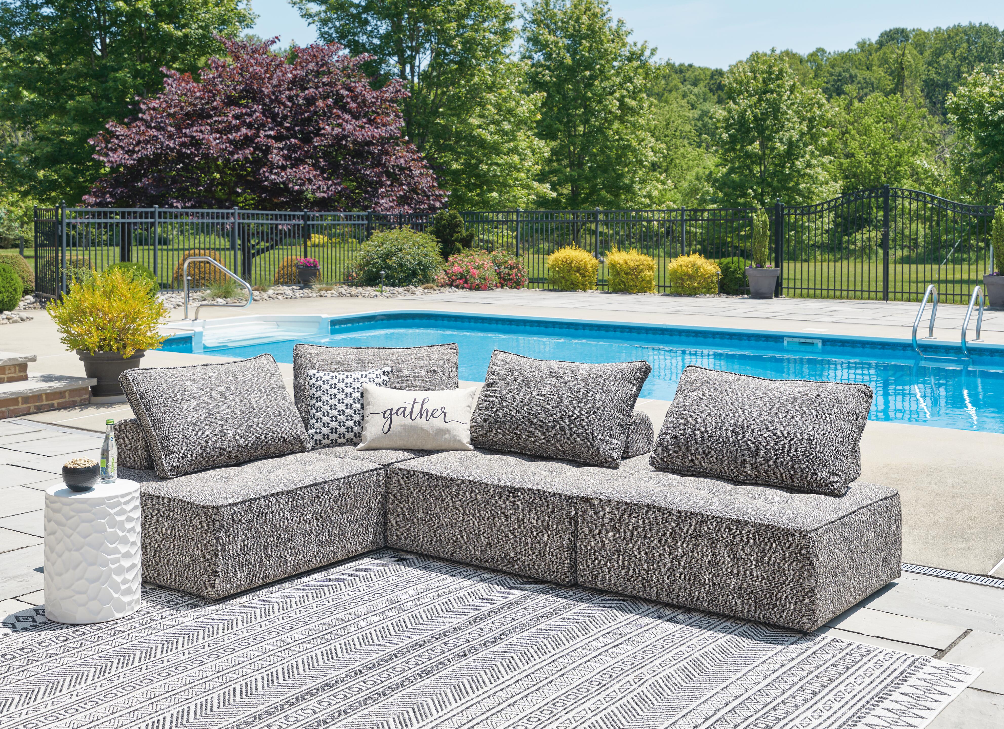 Click here for Bree Zee 4-Piece Outdoor Sectional  Brown prices