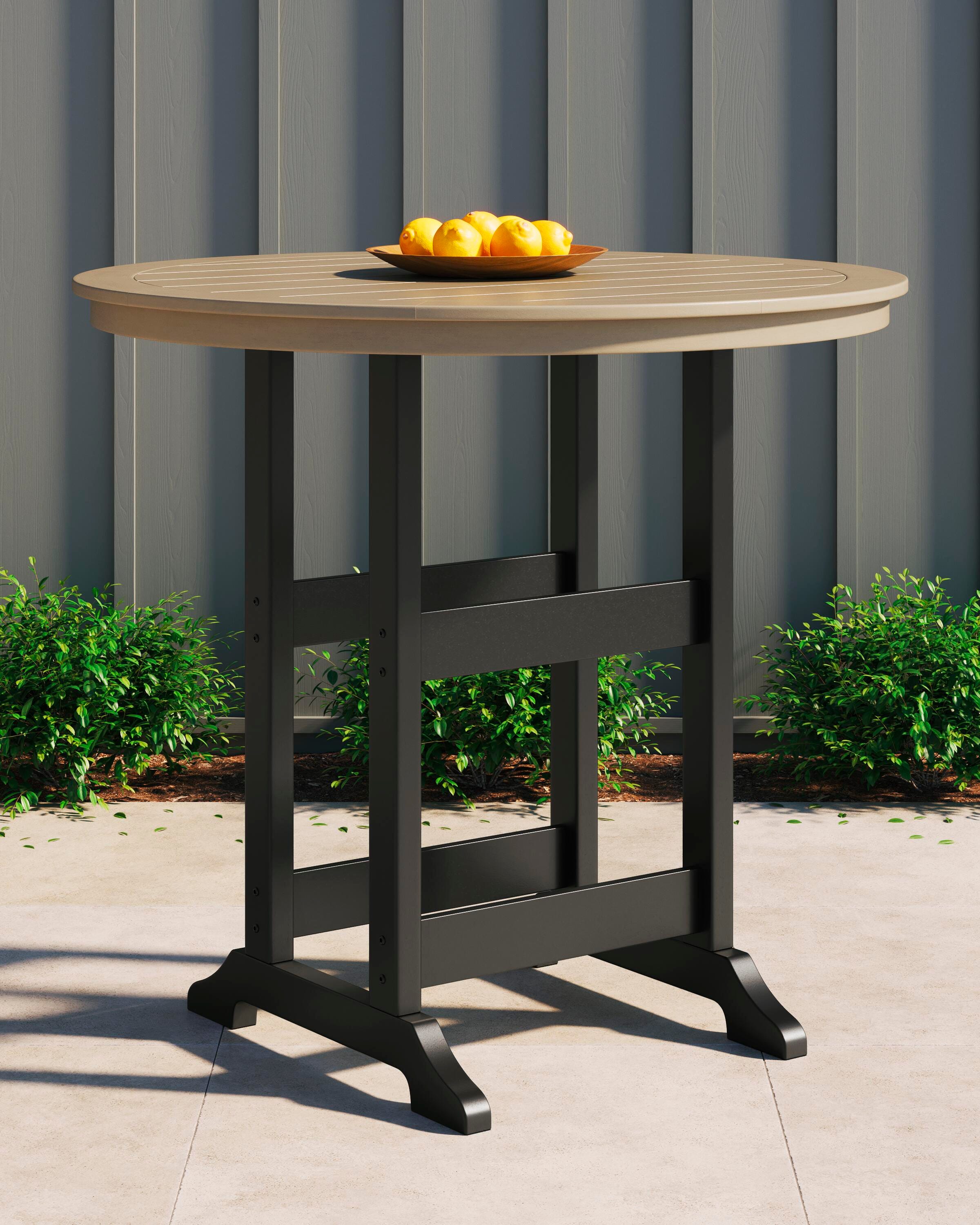 Click here for Fairen Trail Outdoor Bar Table   Black/Driftwood prices
