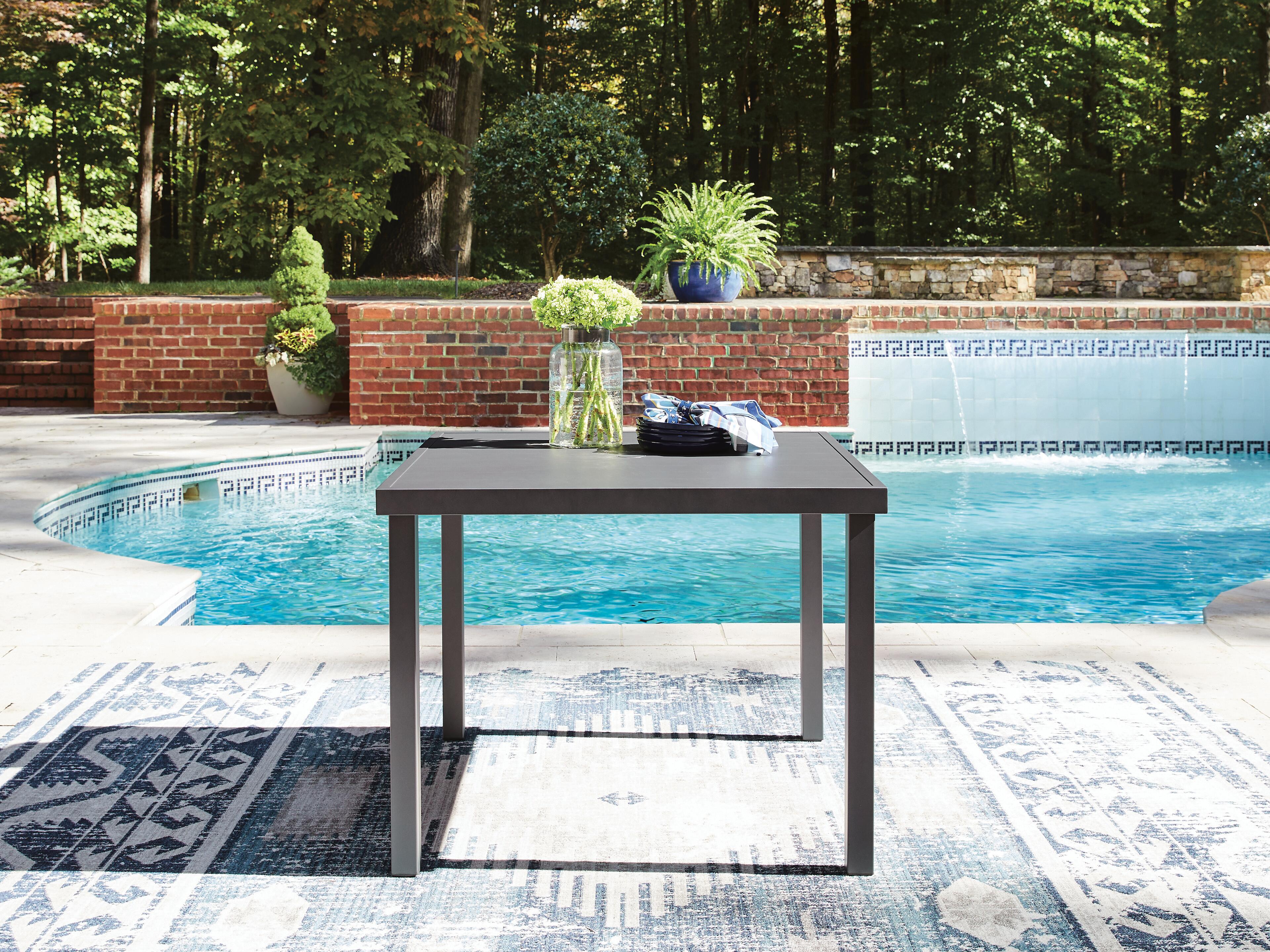 Click here for Point Bonita Outdoor Dining Table  Gray prices