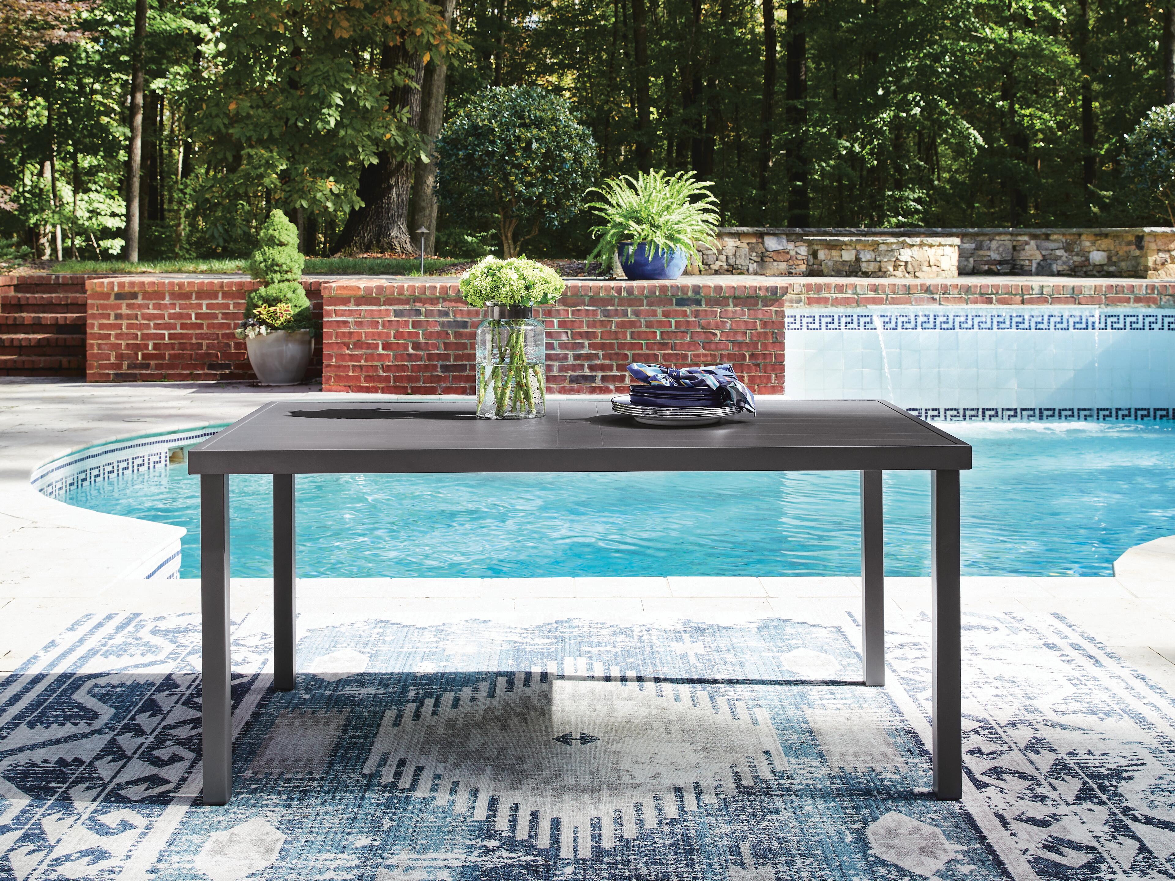 Click here for Point Bonita Outdoor Dining Table  Gray prices