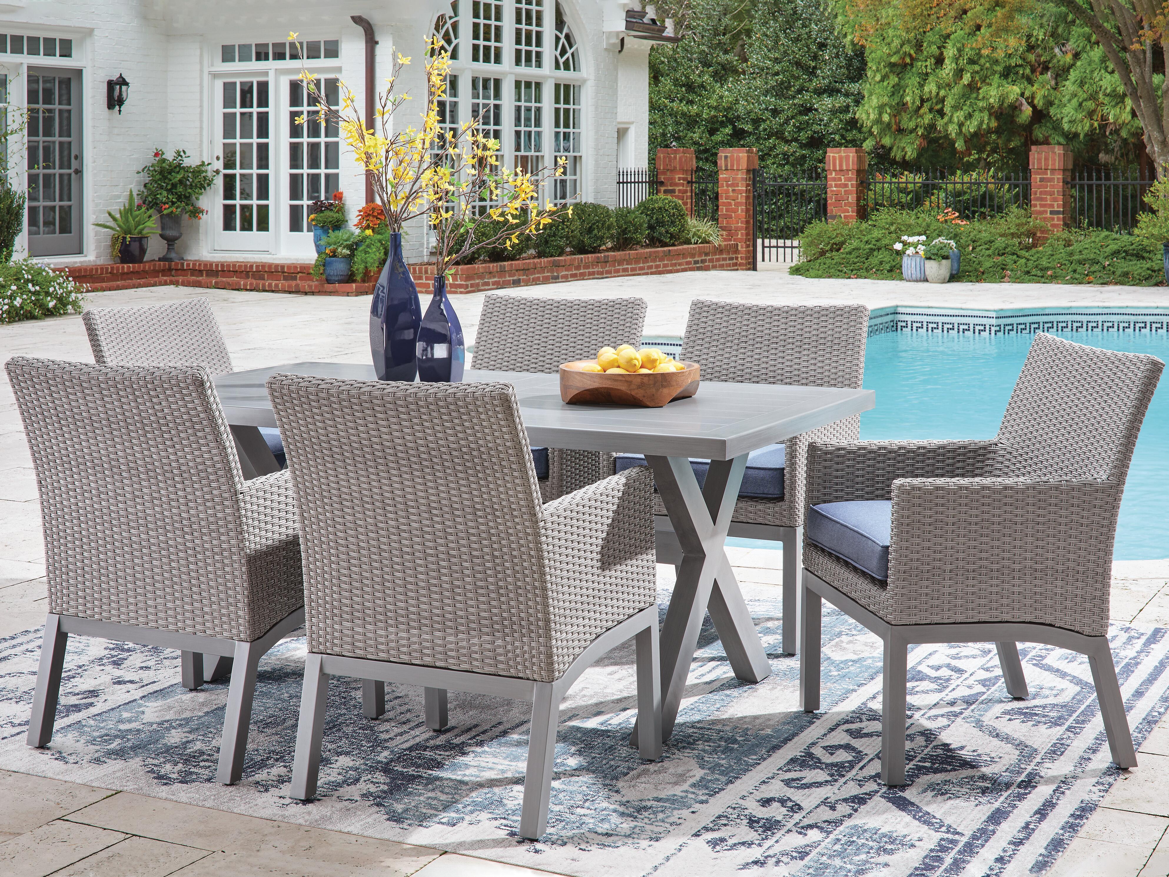 Click here for Dillon Beach Outdoor Dining Table and 6 Chairs  Gr... prices