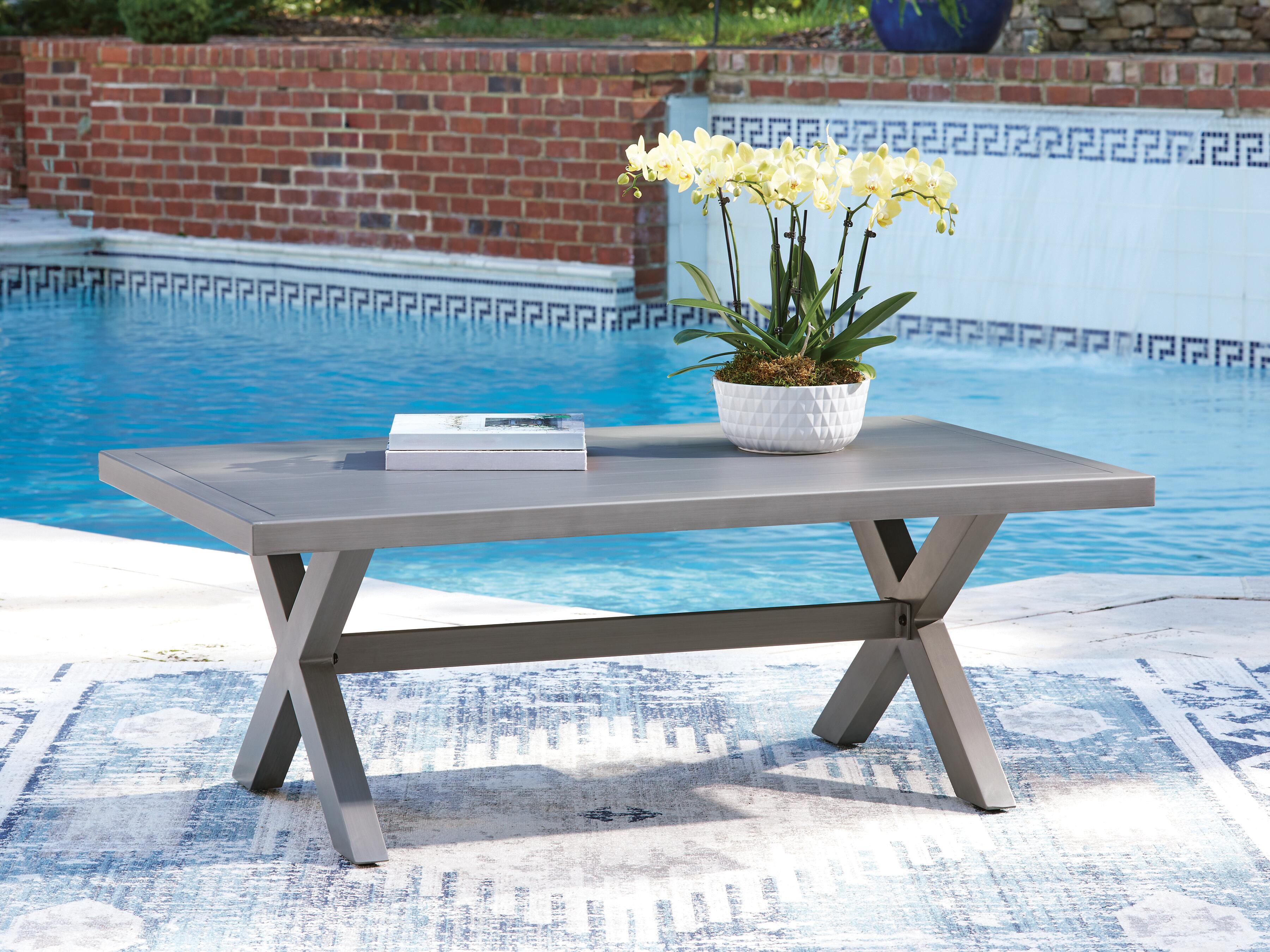 Click here for Dillon Beach Outdoor Coffee Table  Gray prices