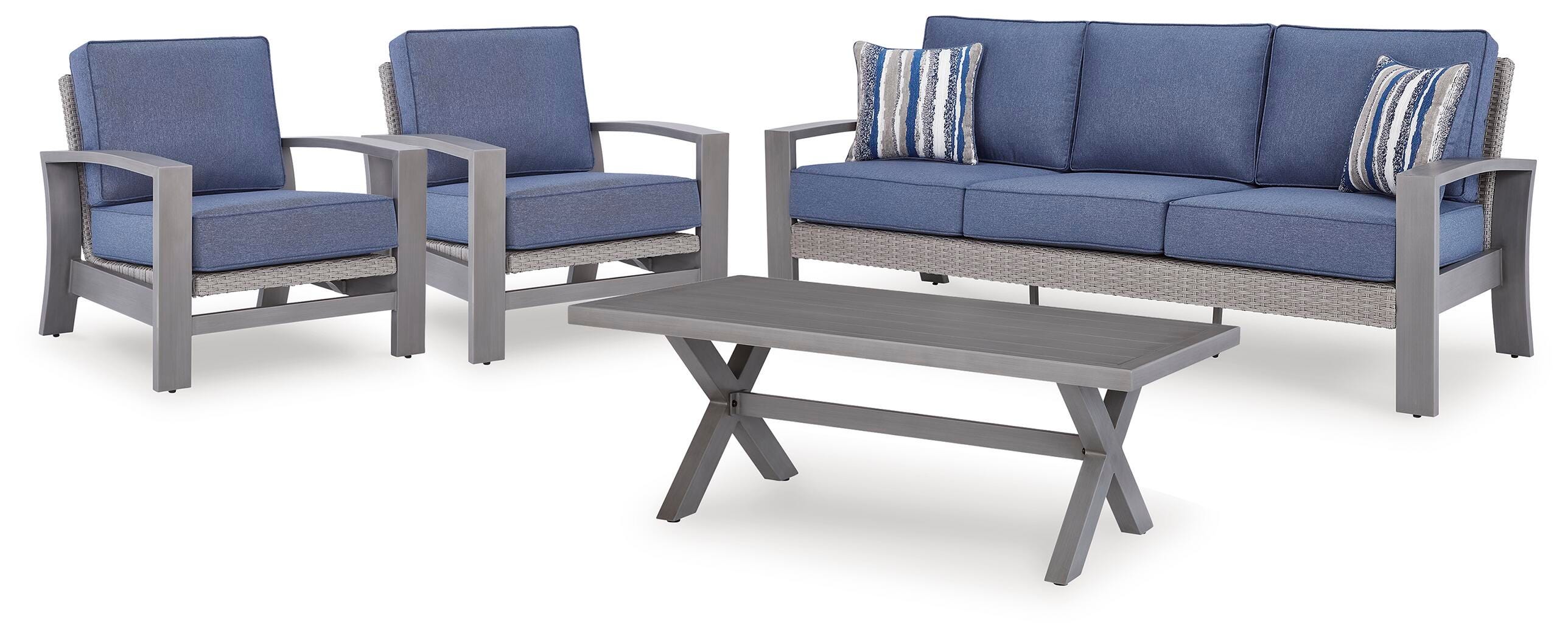 Click here for Dillon Beach Outdoor Sofa and 2 Chairs with Coffee... prices