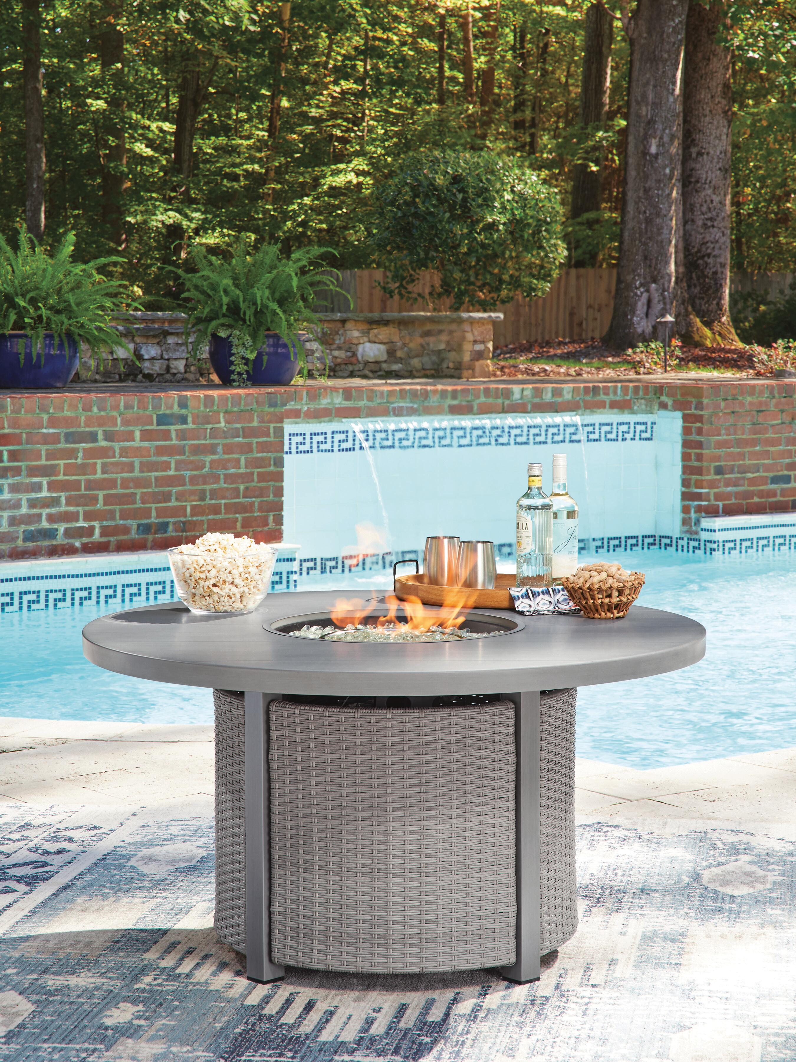 Click here for Dillon Beach Outdoor Fire Pit Table  Gray prices