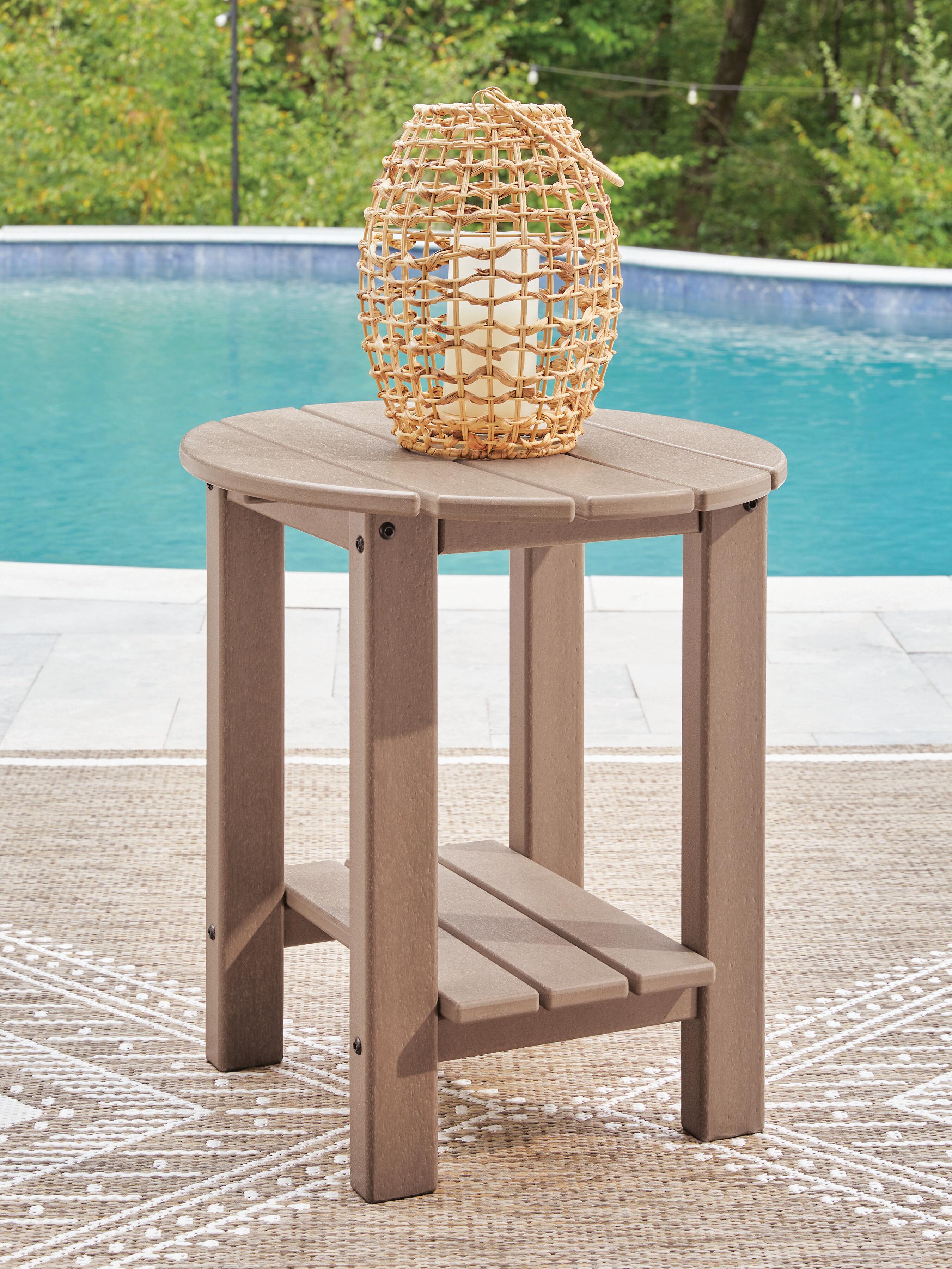 Click here for Cliffs Beach Outdoor End Table  Driftwood prices