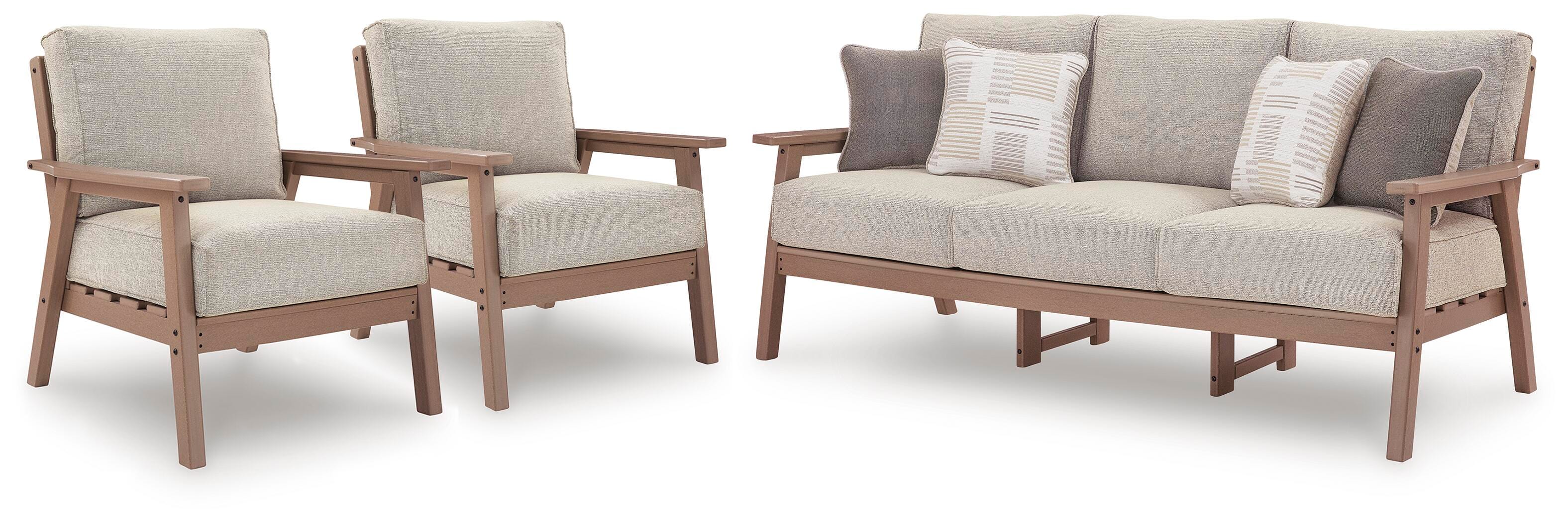 Click here for Cliffs Beach Outdoor Sofa with 2 Lounge Chairs  Dr... prices