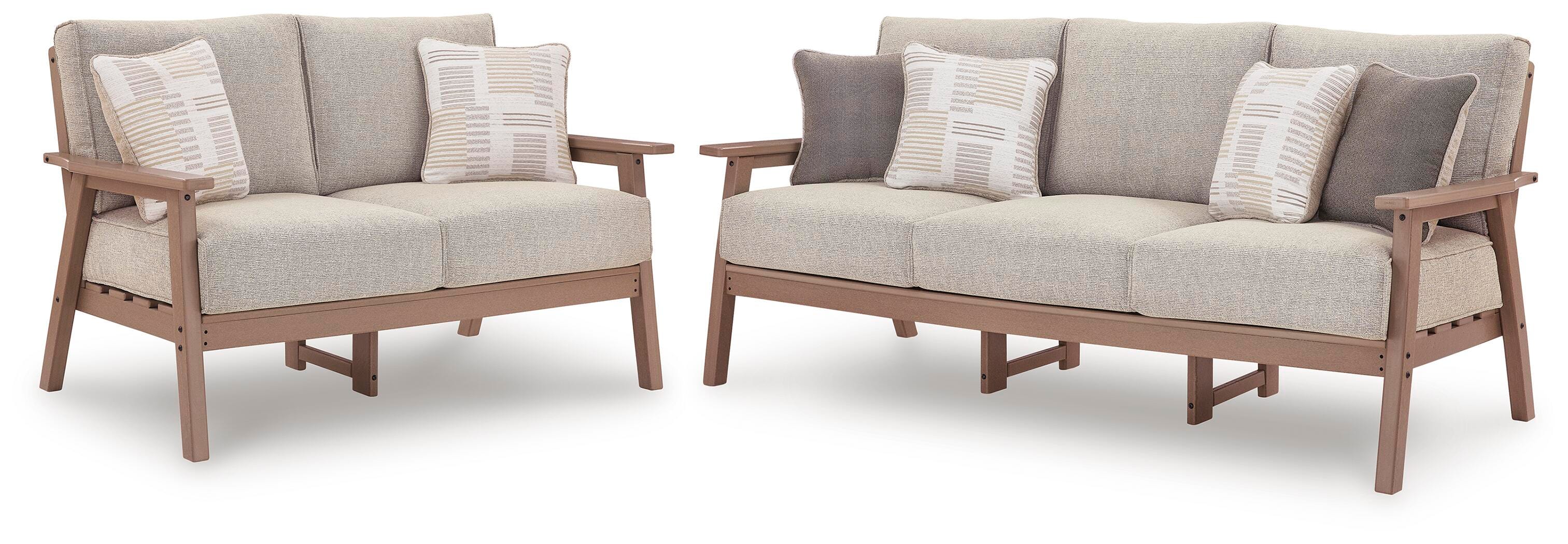 Click here for Cliffs Beach Outdoor Sofa and Loveseat  Driftwood prices
