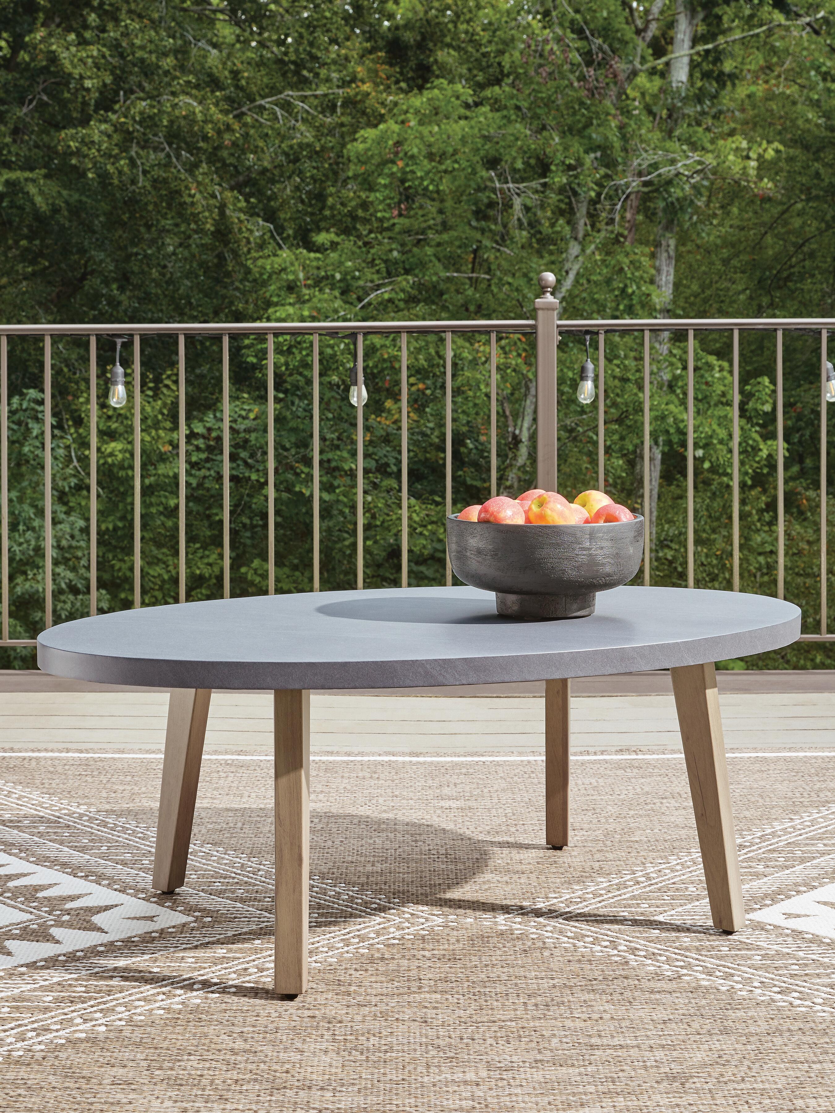 Click here for Francis Beach Outdoor Coffee Table  Natural/Gray prices