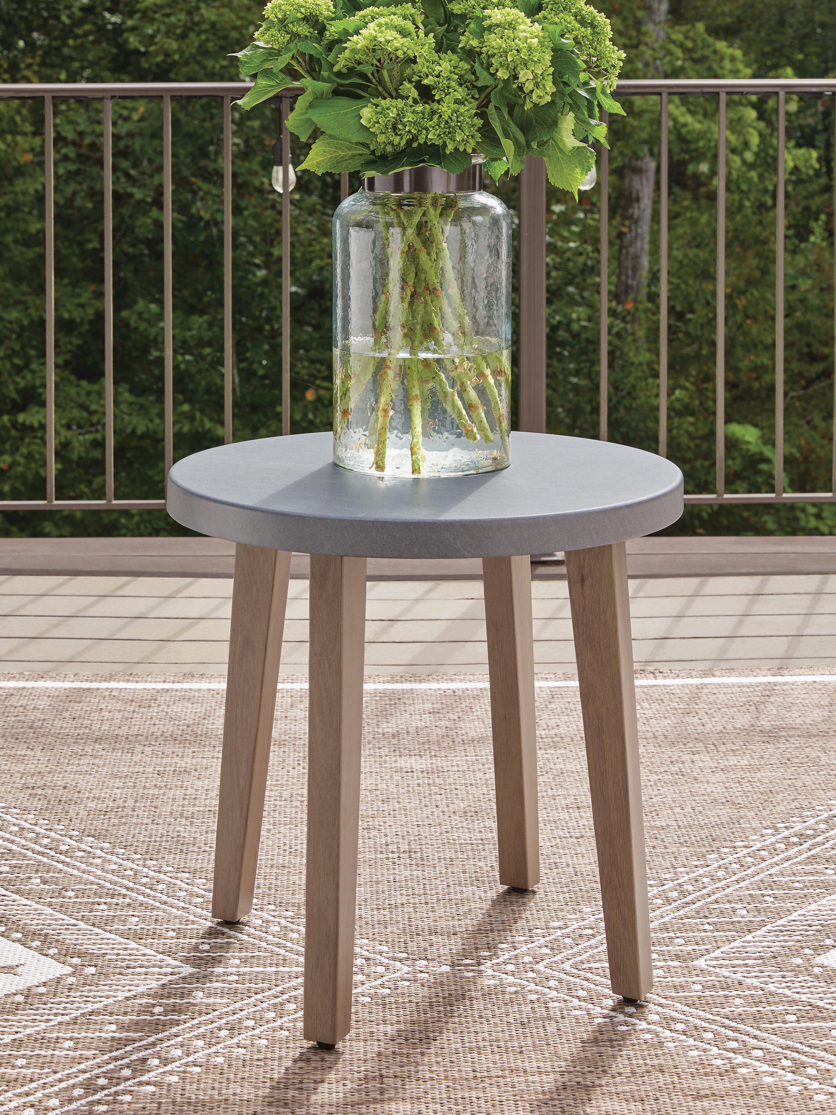 Click here for Francis Beach Outdoor End Table  Natural/Gray prices