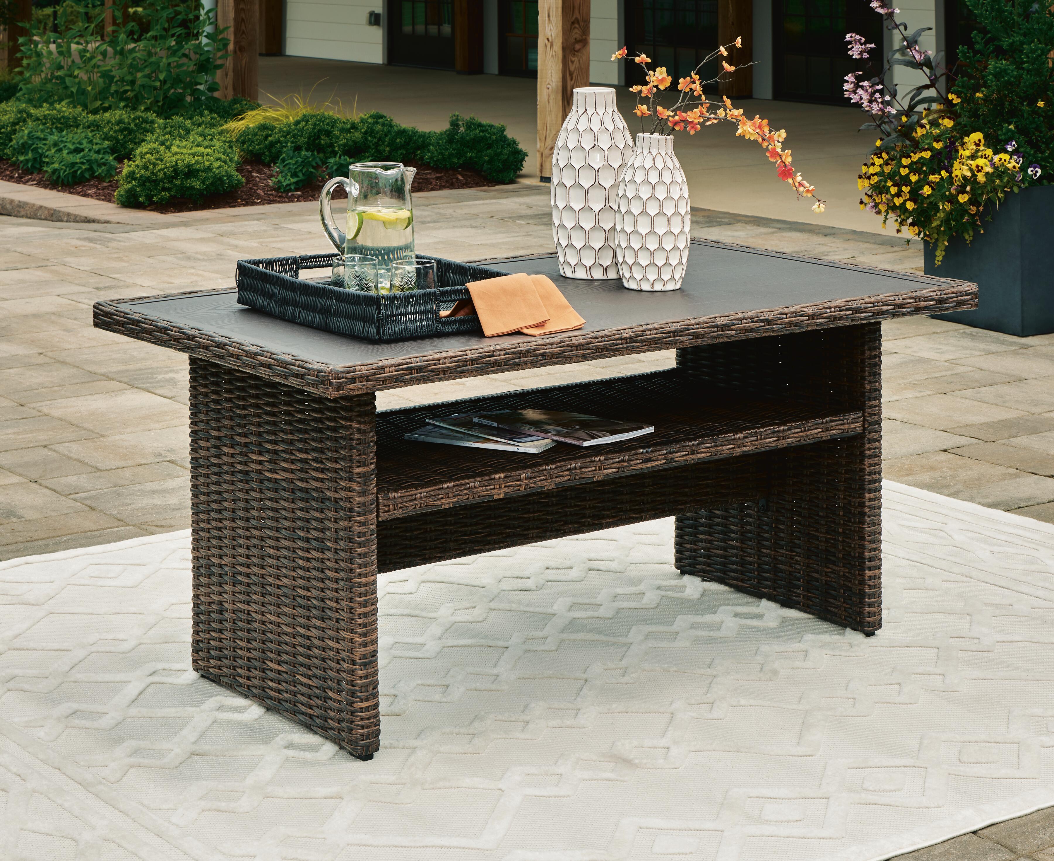 Click here for Brook Ranch Outdoor Multi-use Table  Brown prices