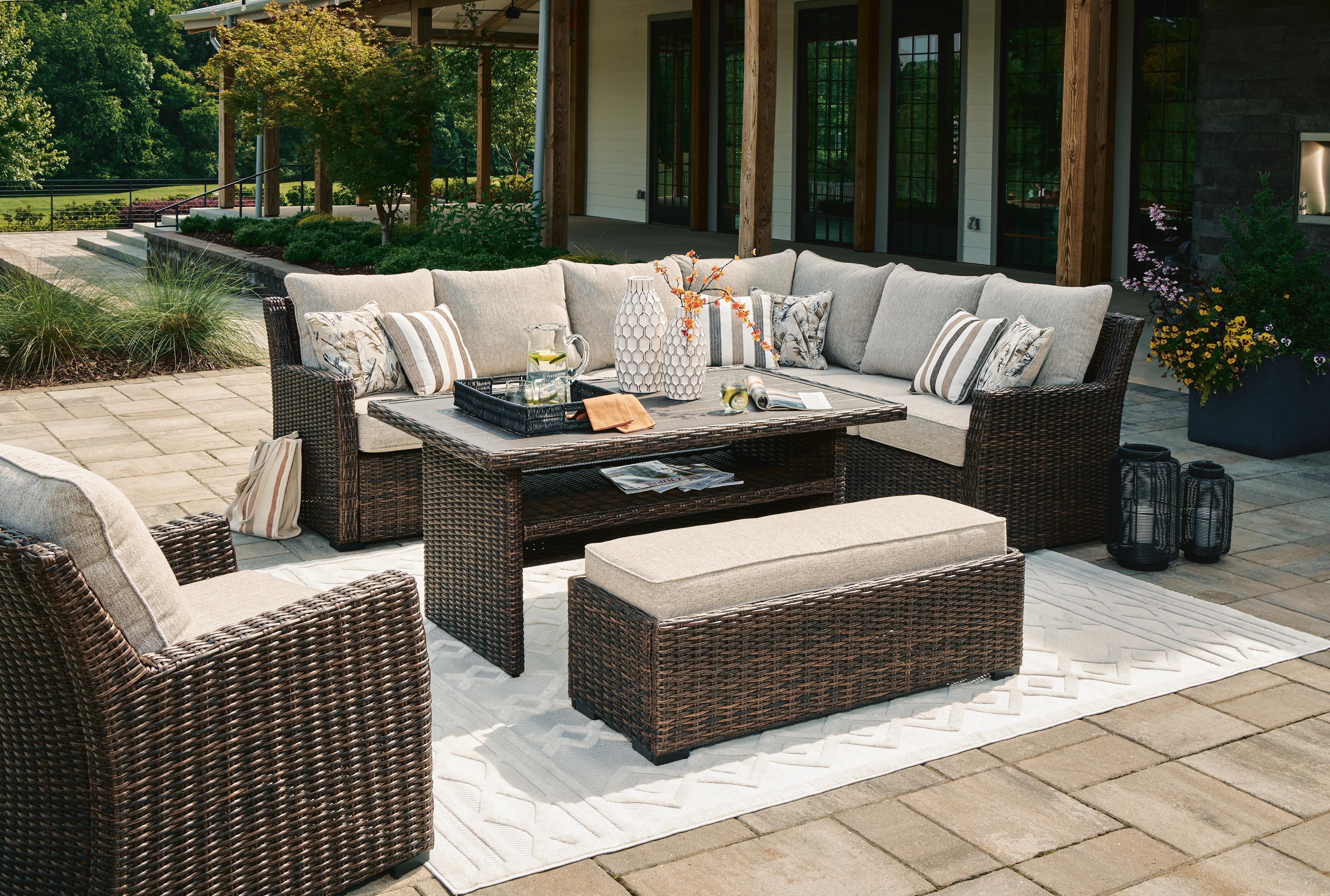 Click here for Brook Ranch Outdoor Sectional Set with Lounge Chai... prices