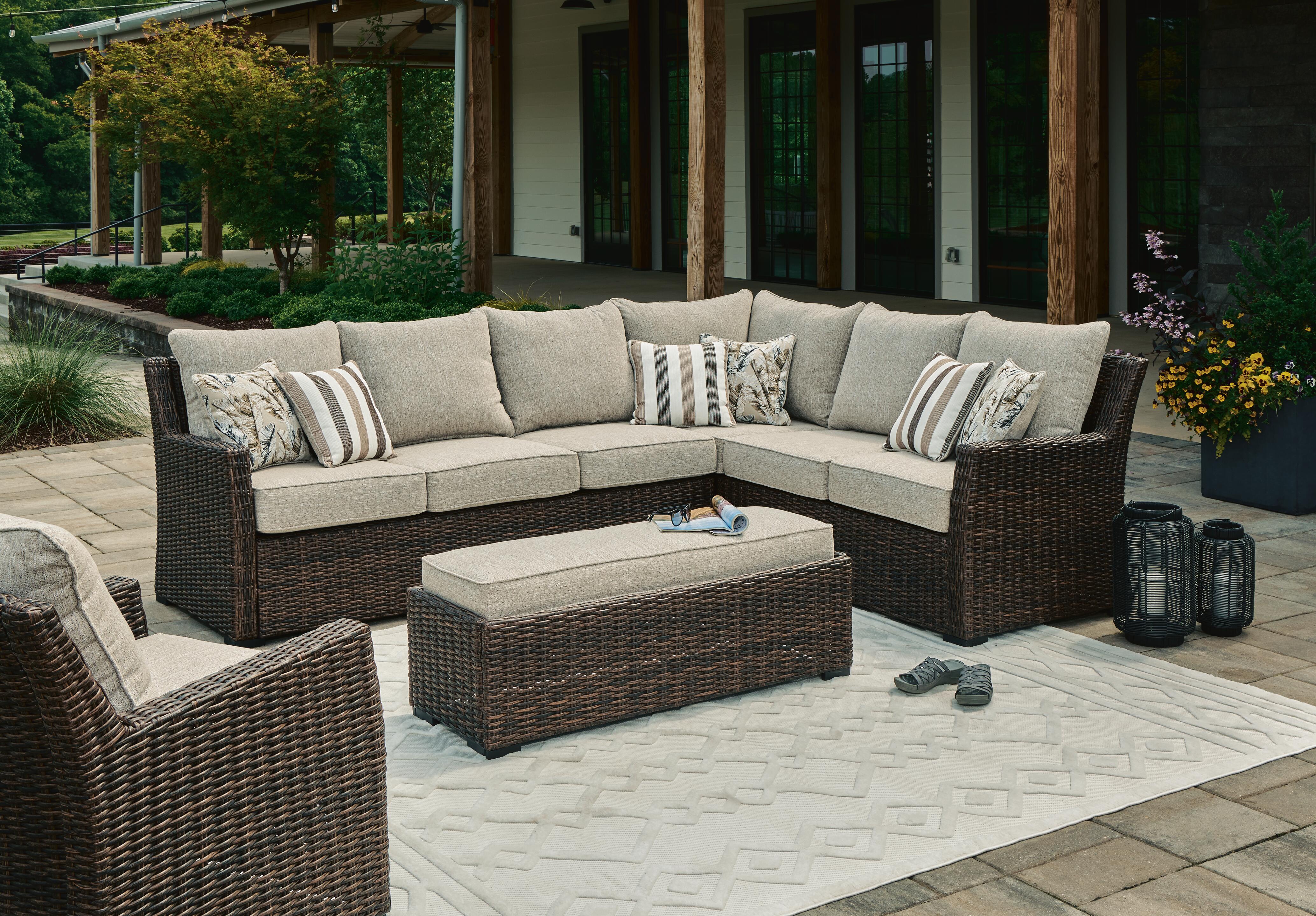Click here for Brook Ranch 3-Piece Outdoor Sectional with Chair... prices
