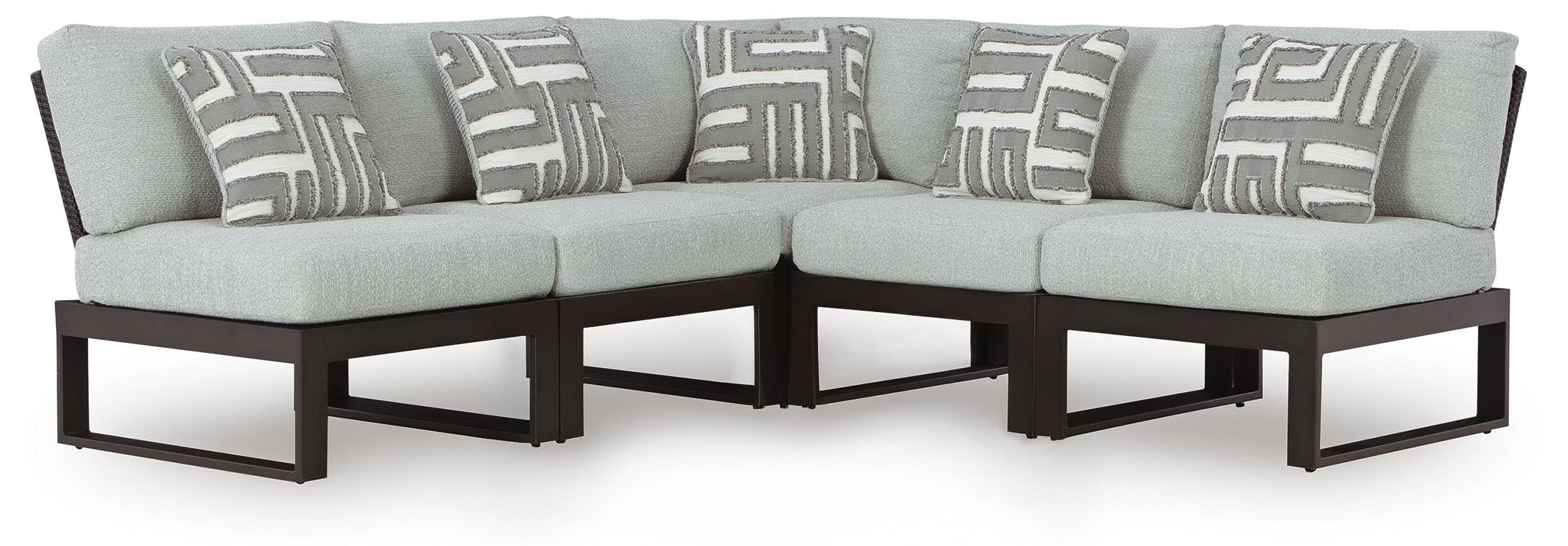 Click here for Beachloft 5-Piece Modular Outdoor Sectional  Black... prices