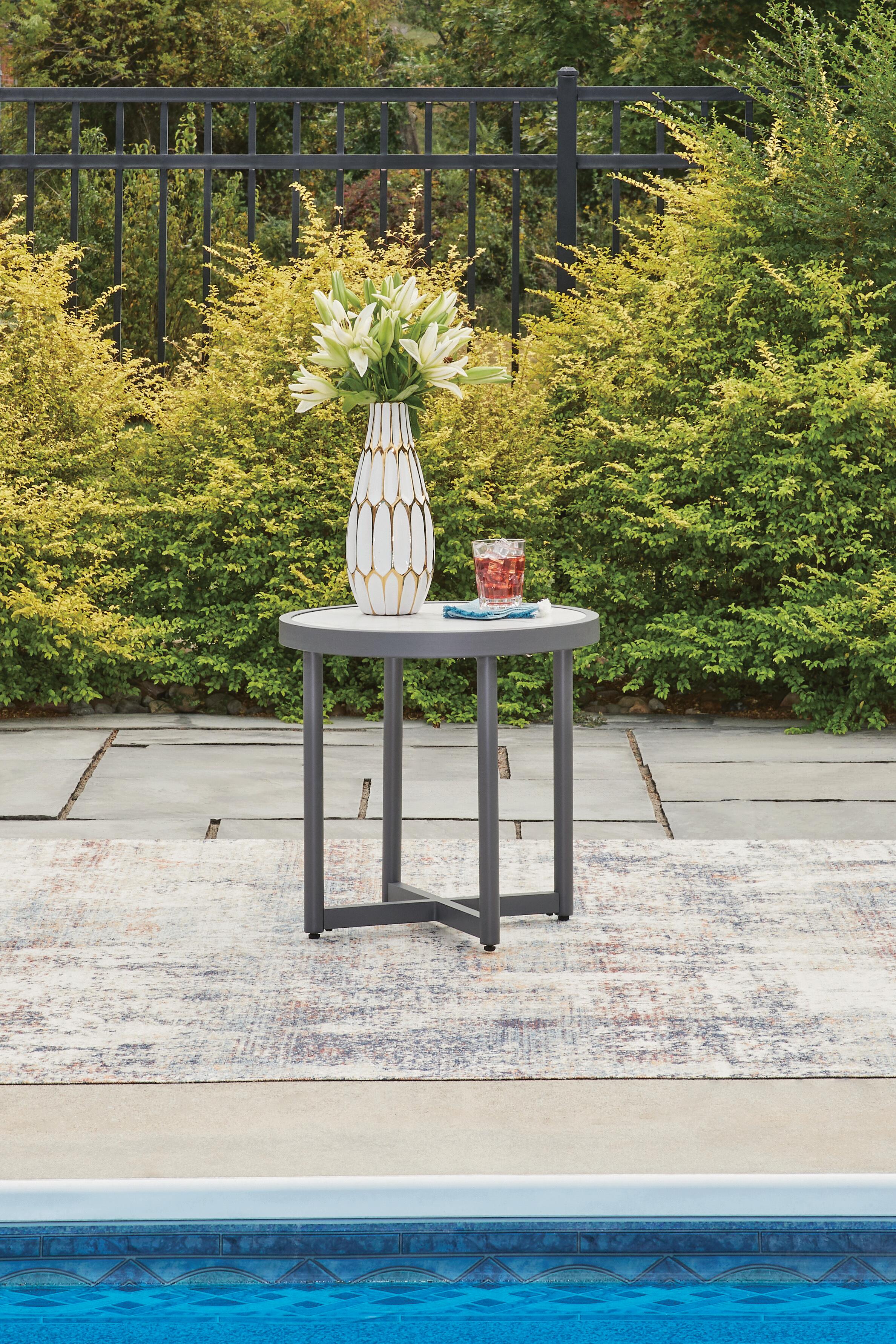 Click here for North Island Outdoor End Table  Gray prices