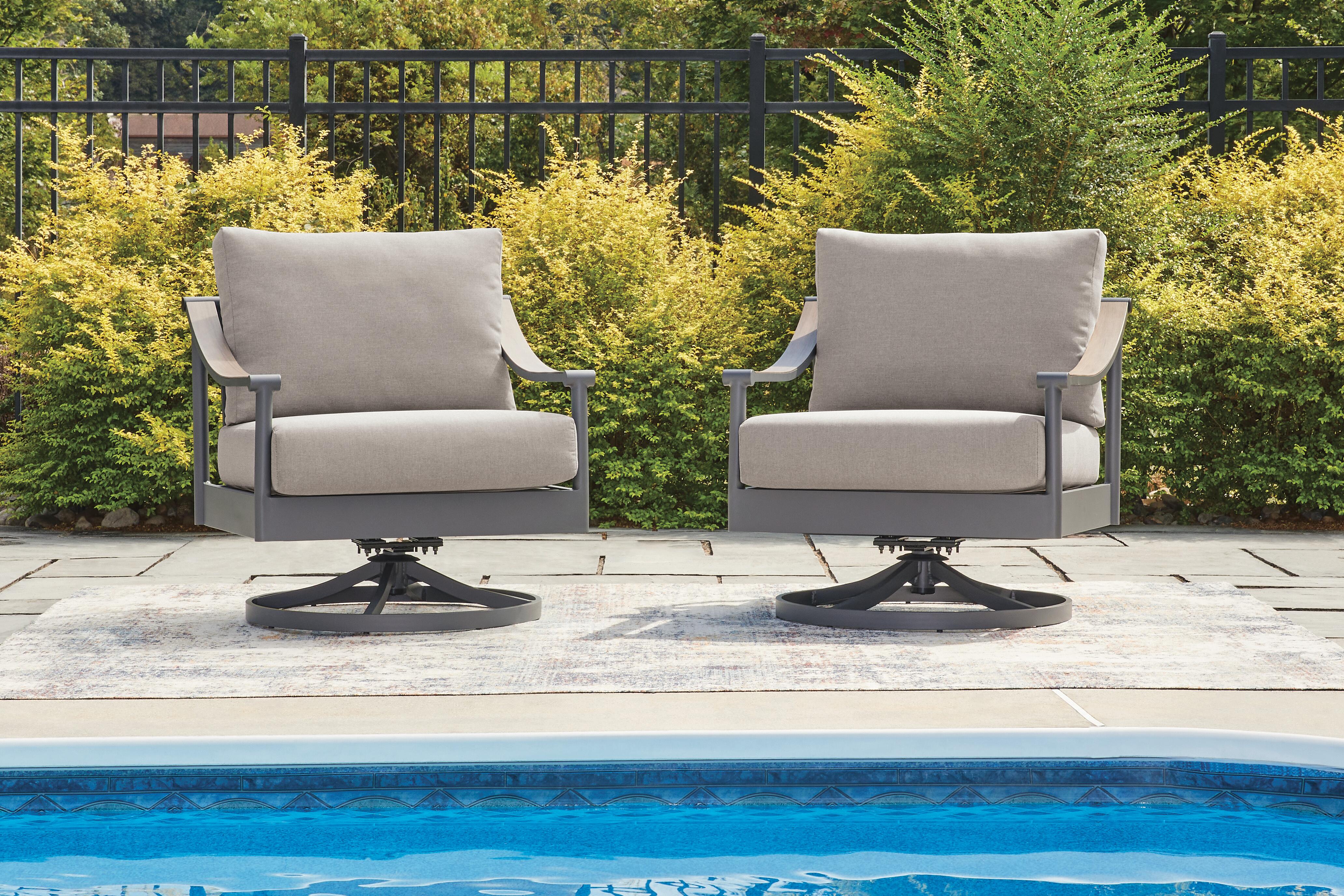 Click here for North Island Outdoor Swivel Lounge Chair  Gray prices