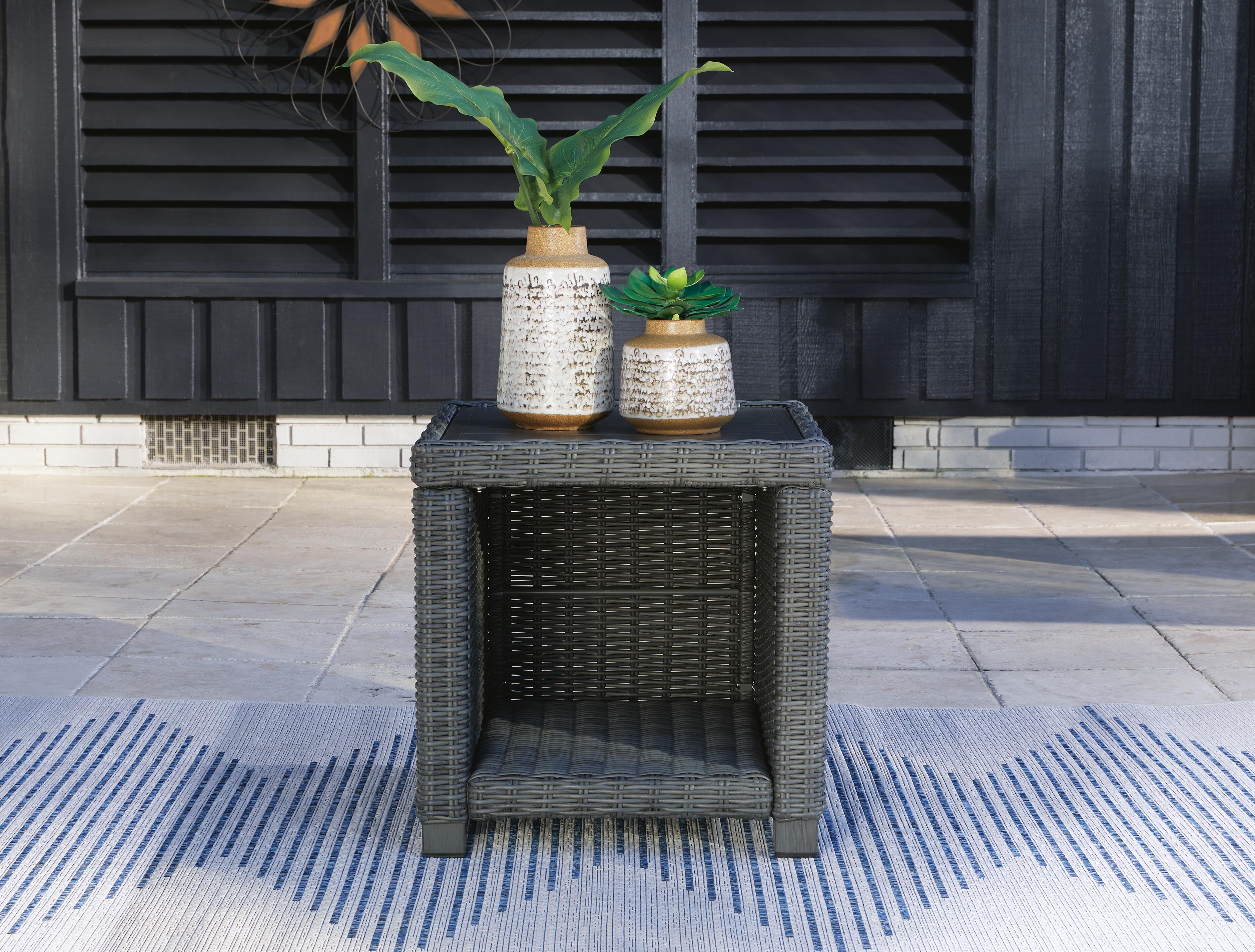 Click here for Elite Park Outdoor End Table  Gray prices