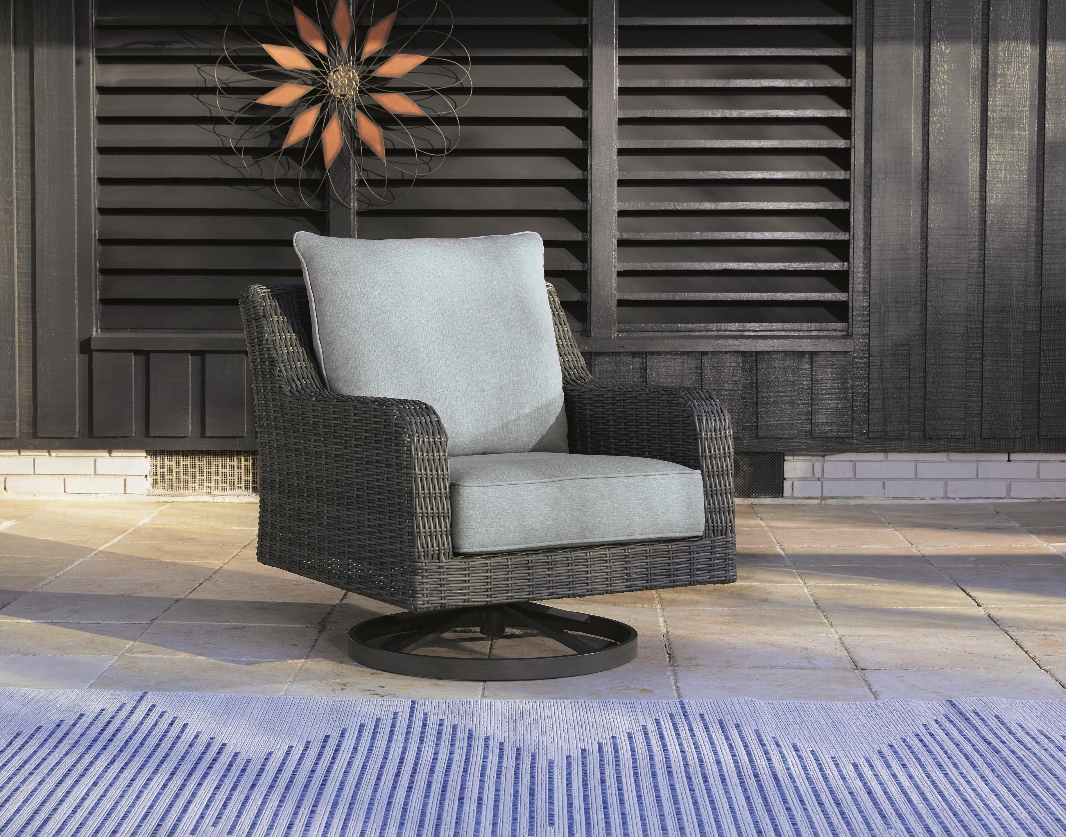 Click here for Elite Park Outdoor Swivel Lounge Chair  Gray prices