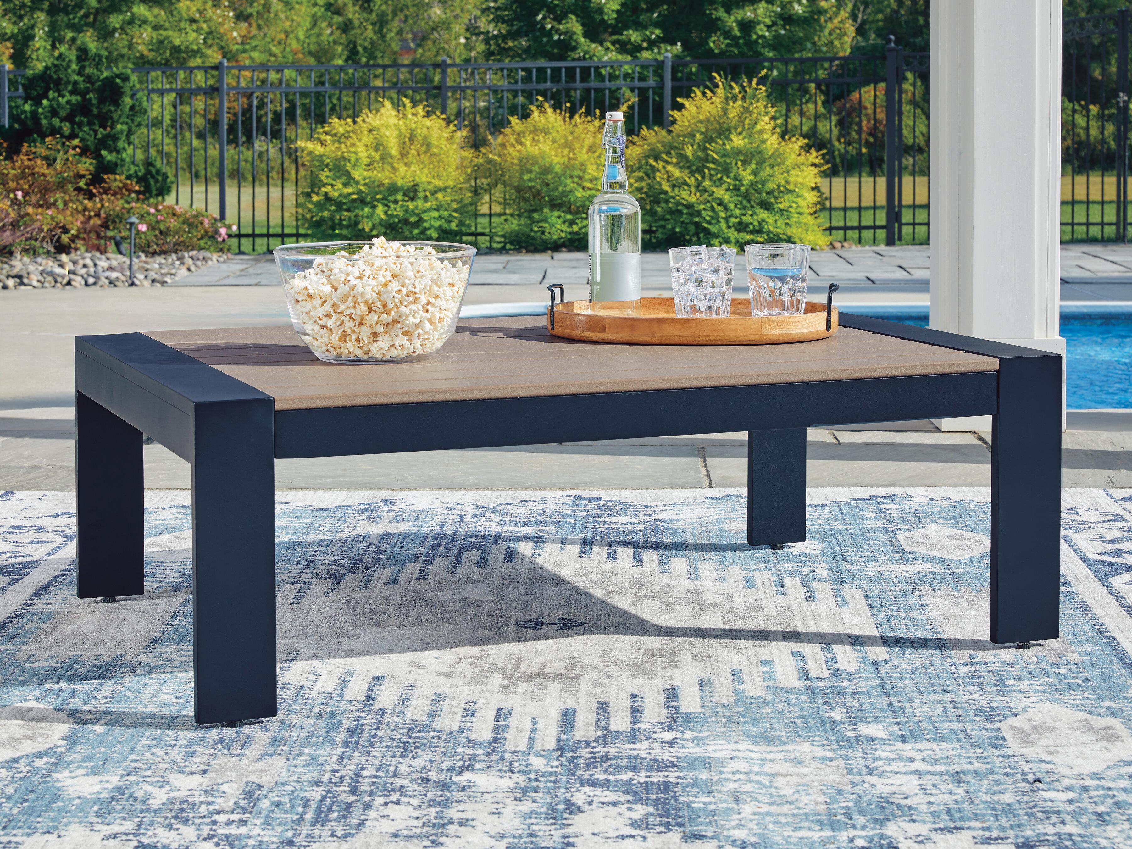 Click here for Mabry Shores Outdoor Coffee Table  Navy Blue/Drift... prices